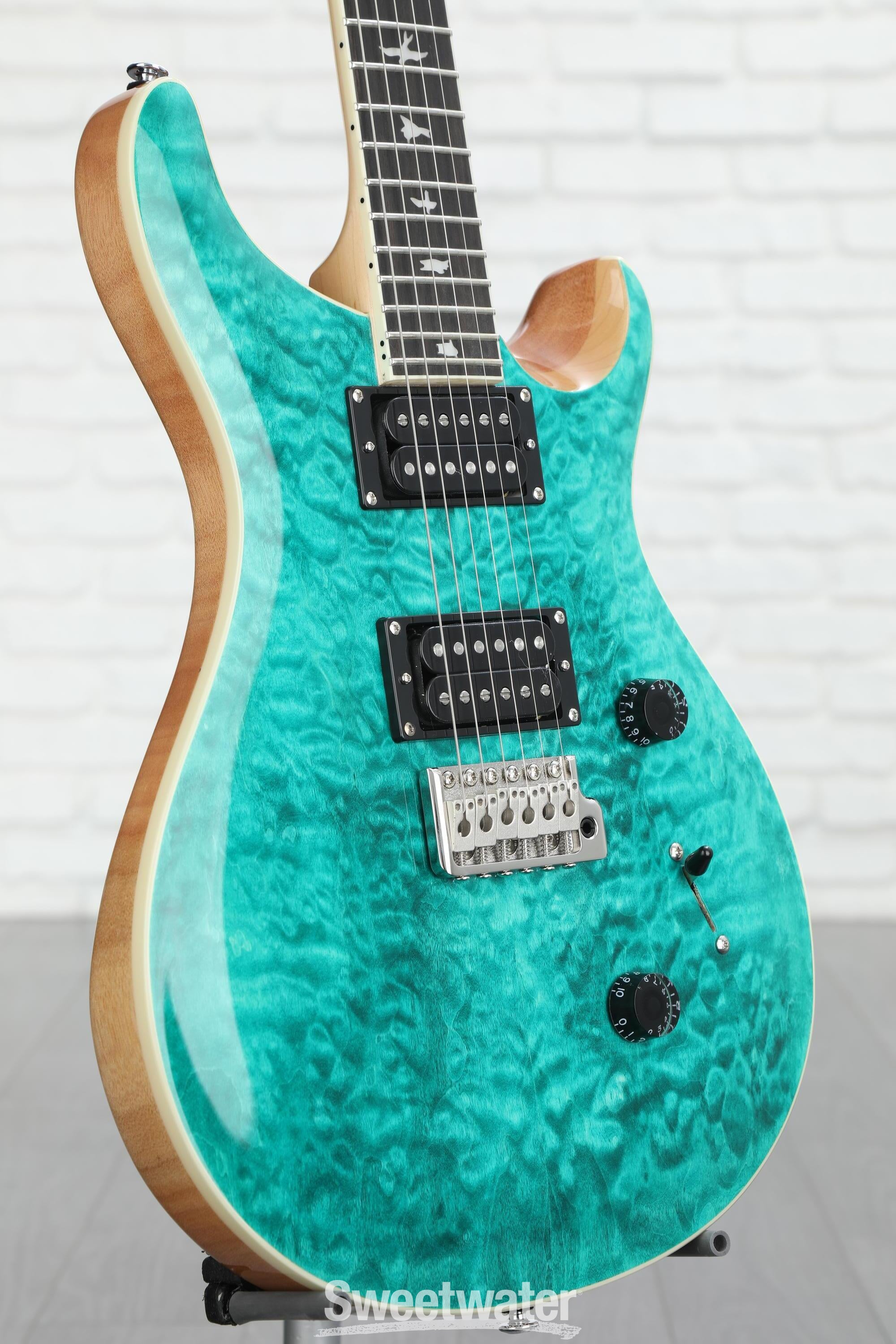 PRS SE Custom 24 Electric Guitar - Quilted Turquoise | Sweetwater