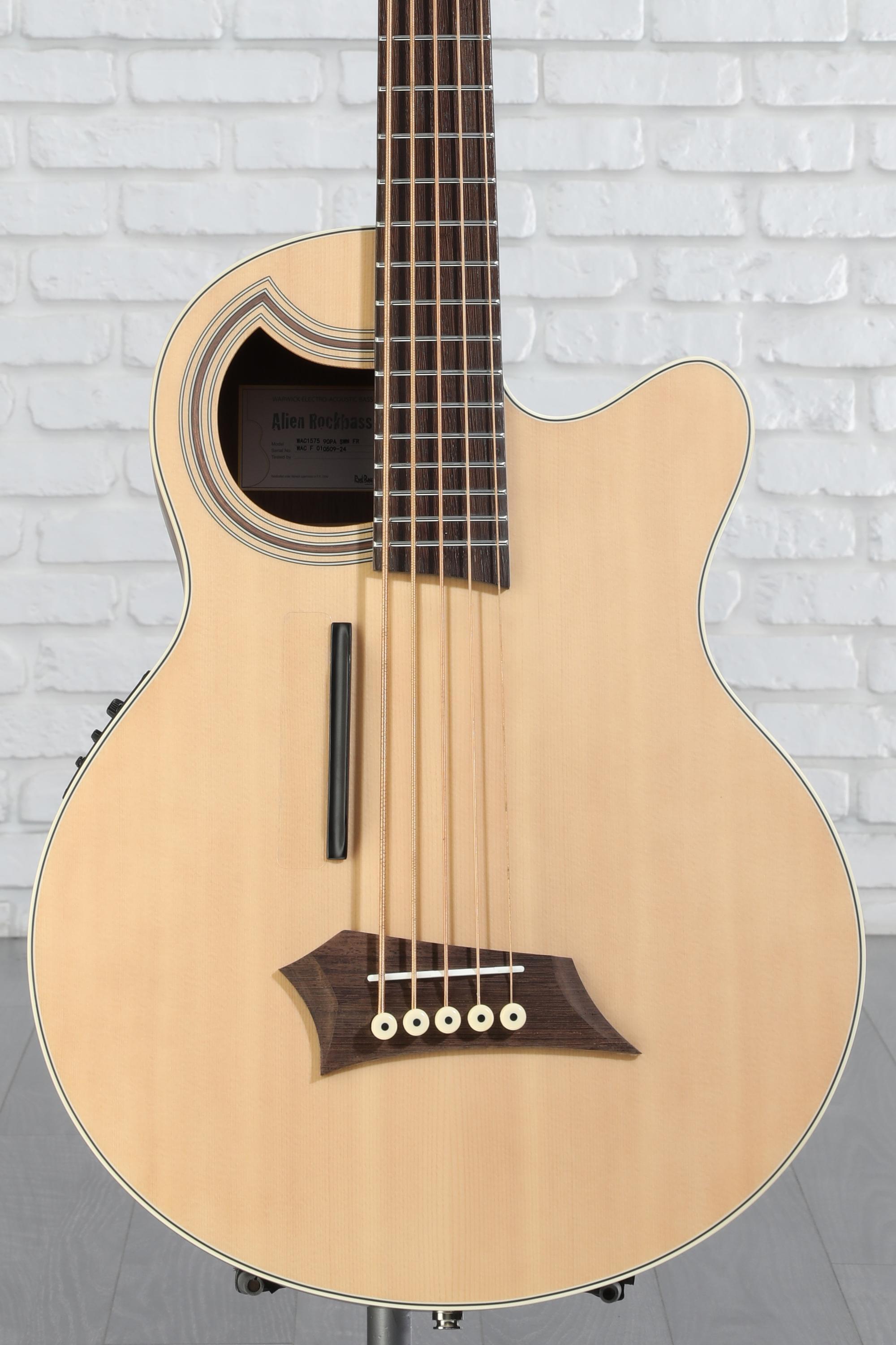 Warwick RockBass Alien Deluxe 5-string Acoustic-electric Bass - Natural ...