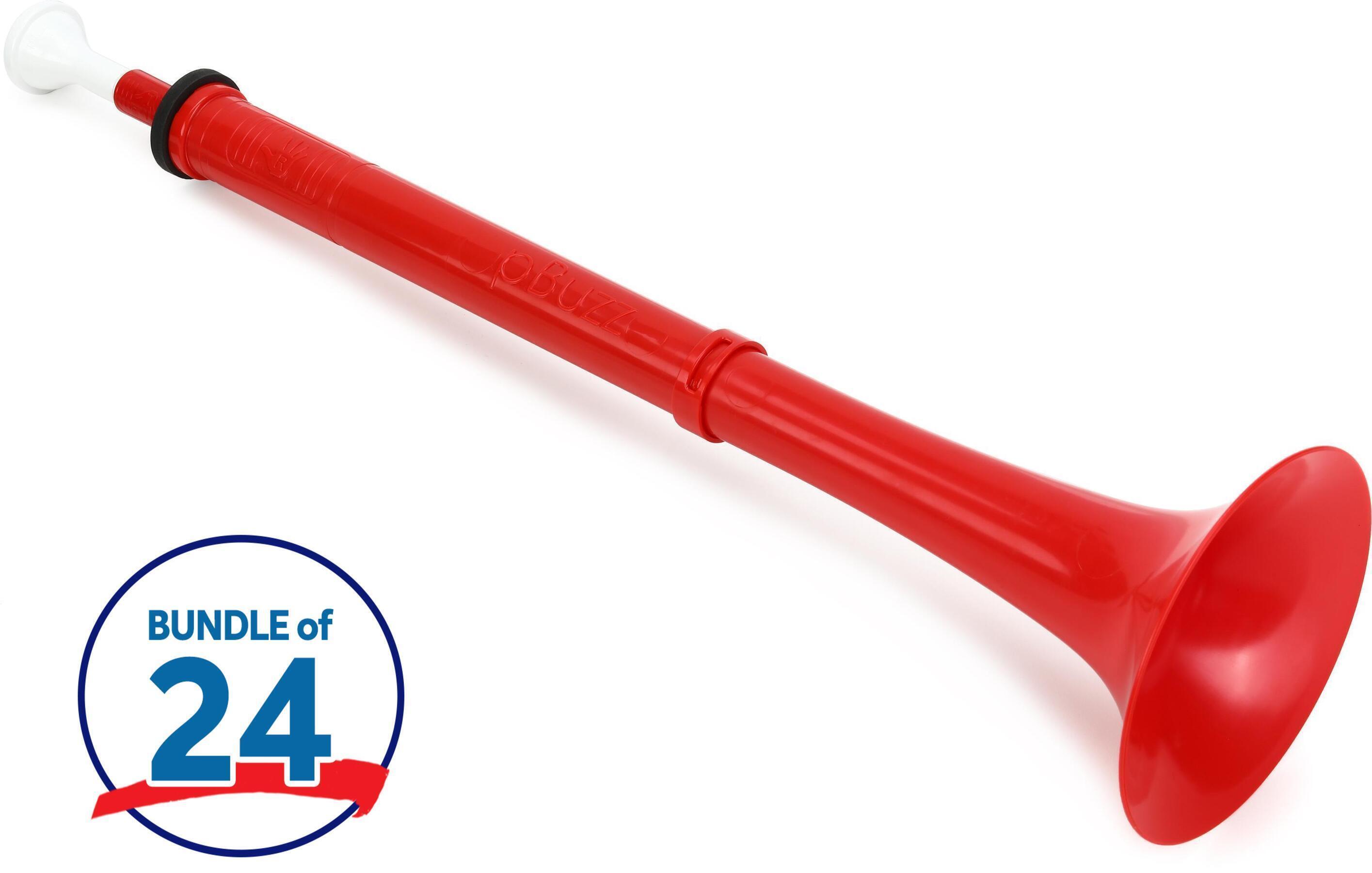 pInstruments pBuzz Beginner Wind Instrument (24 Pack) - Red | Sweetwater