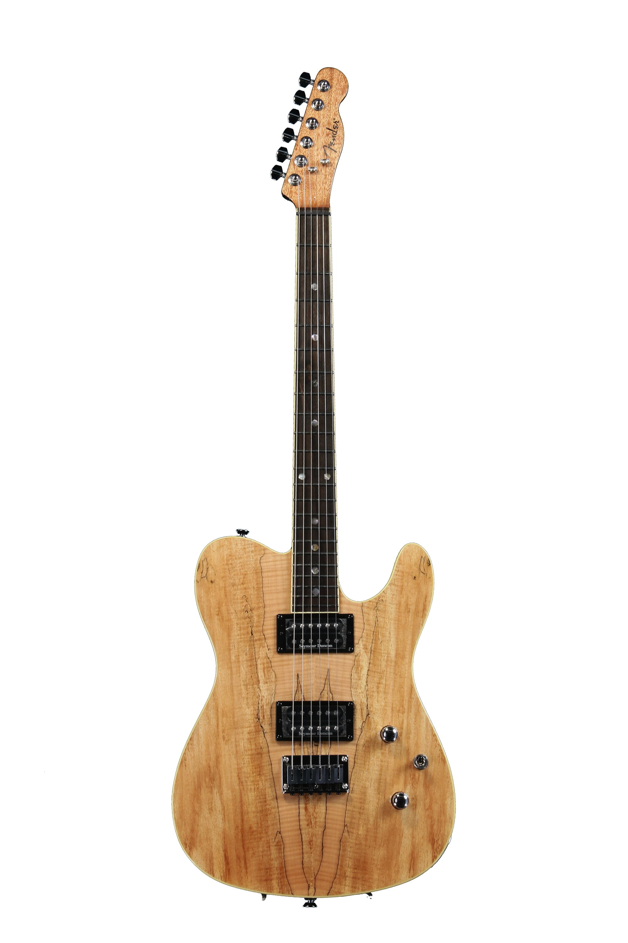 Fender Custom Telecaster Spalted Maple HH - Natural | Sweetwater