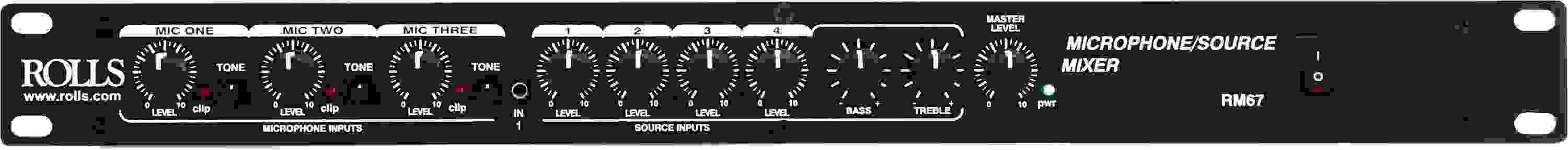Rolls RM67 Mic/Source Mixer | Sweetwater