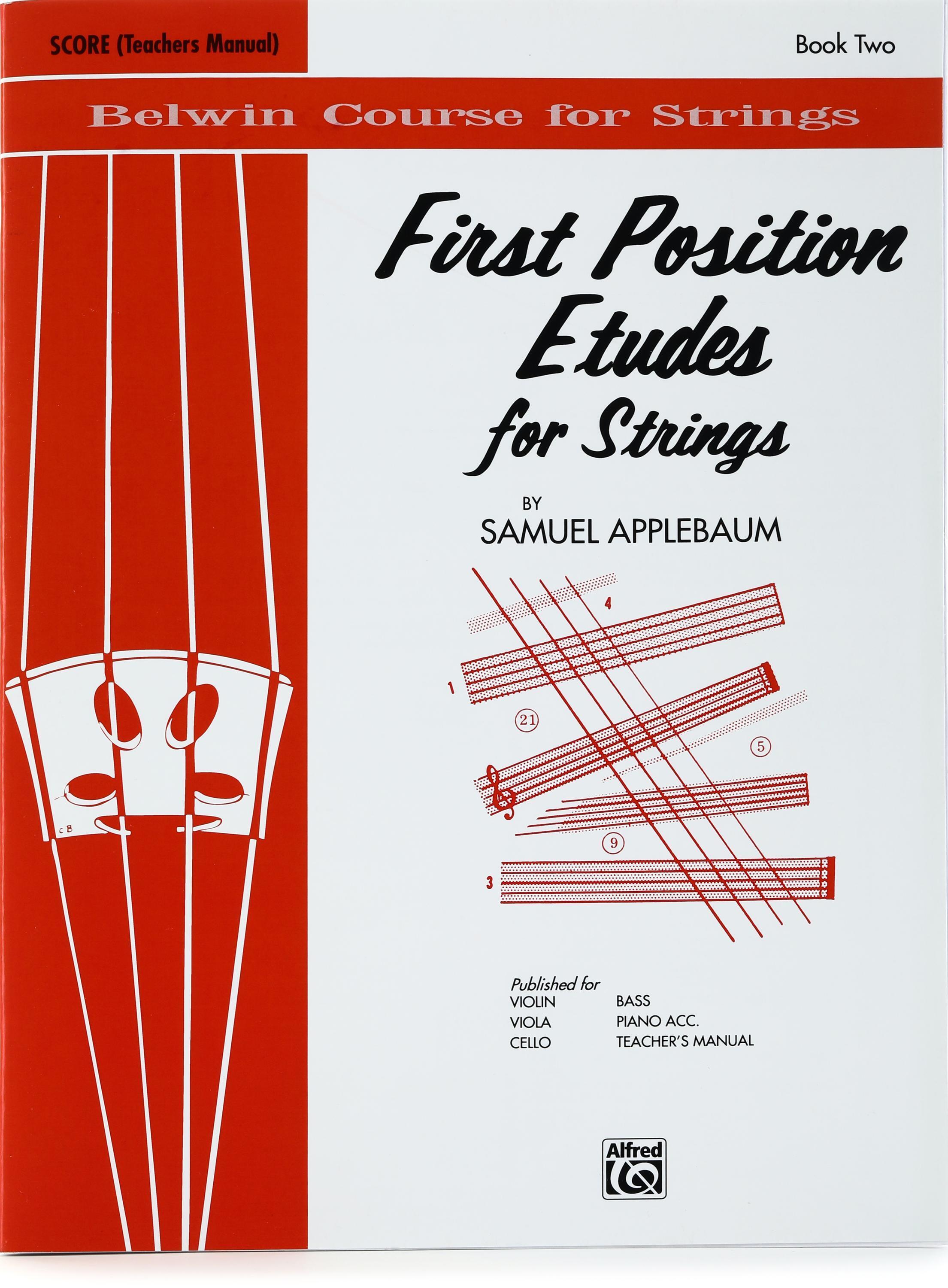 Alfred First Position Etudes for Strings - Score (Teacher's Manual ...