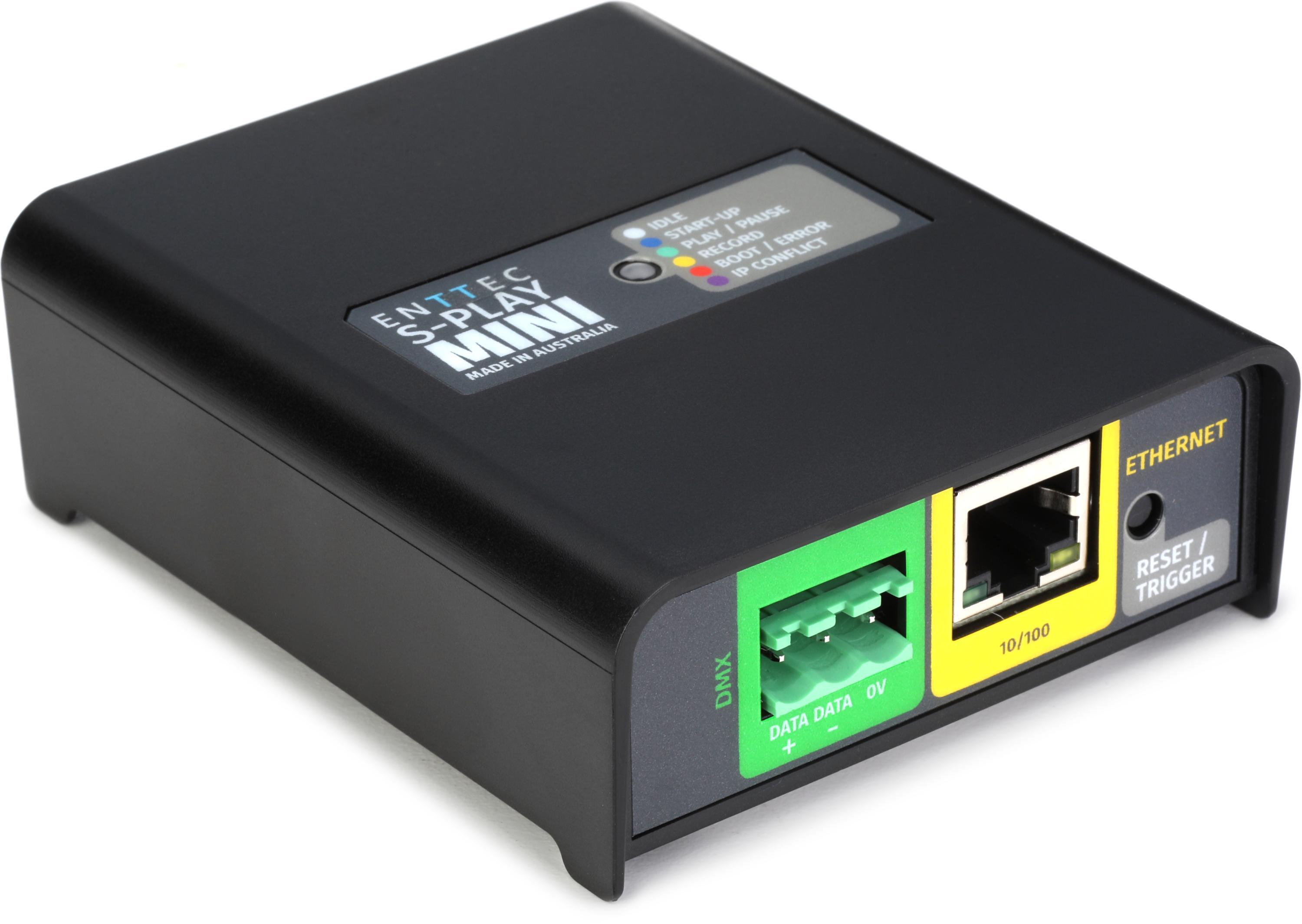 ENTTEC S-Play Mini Recording and Playback Controller | Sweetwater