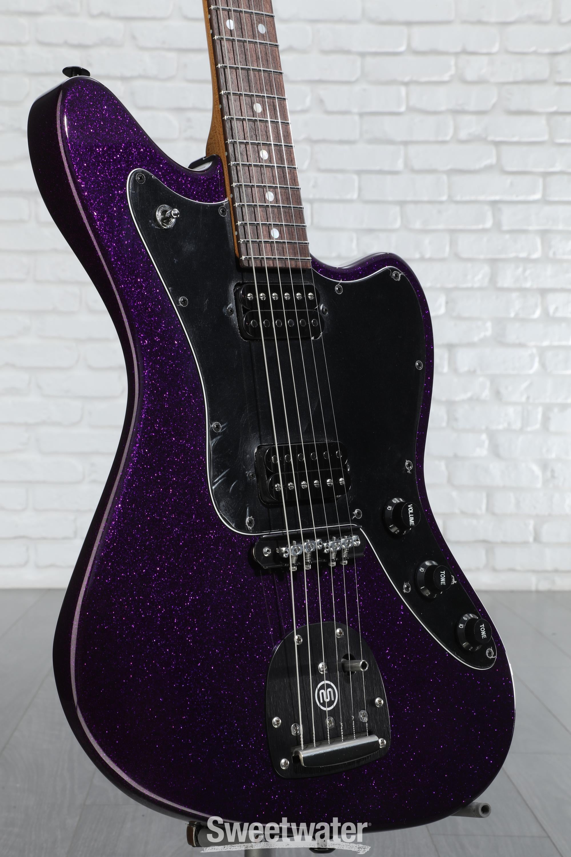 Suhr Custom Classic JM Electric Guitar - Purple Sparkle | Sweetwater