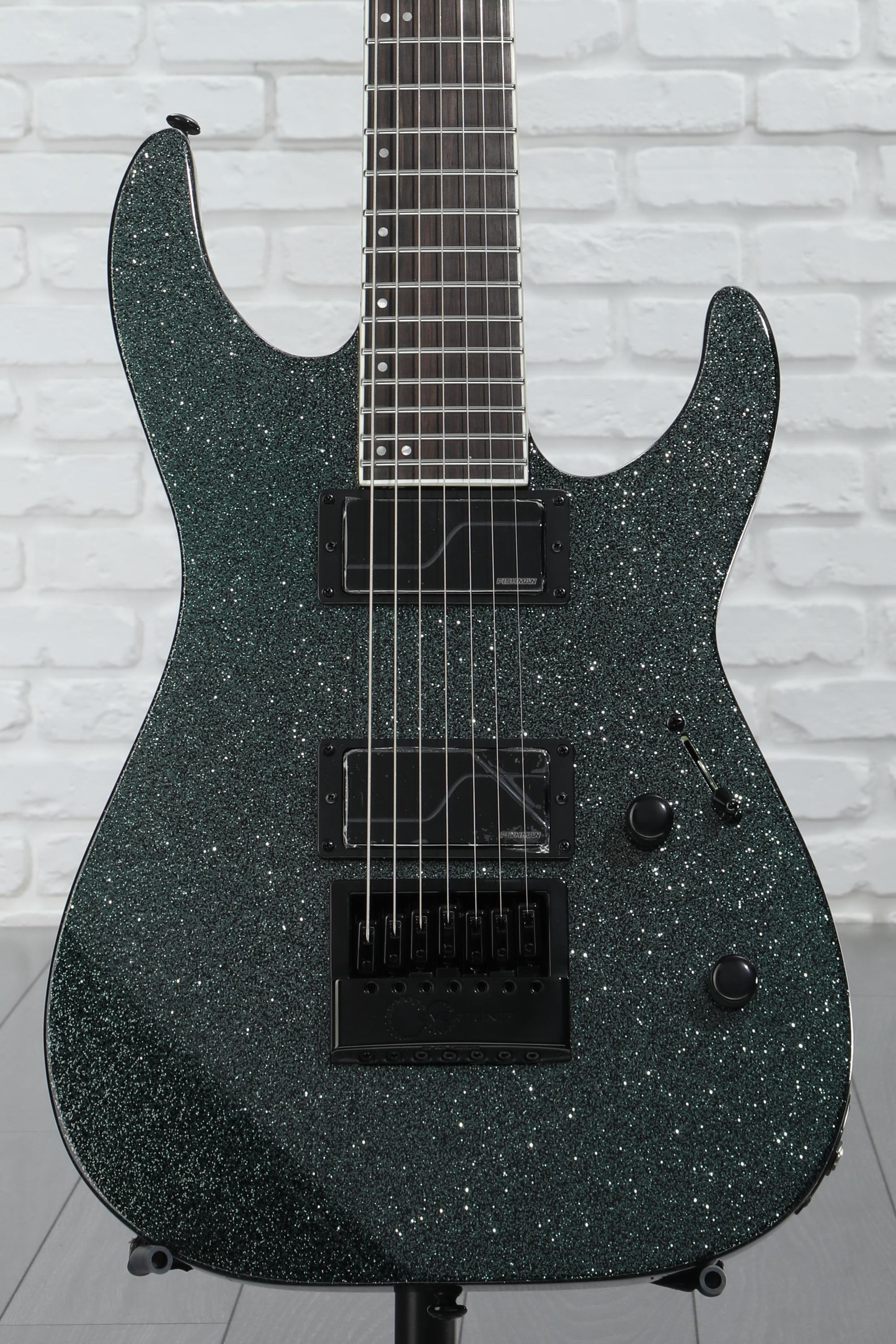 ESP LTD M-1007B 7-string Baritone Electric Guitar - Granite Sparkle ...