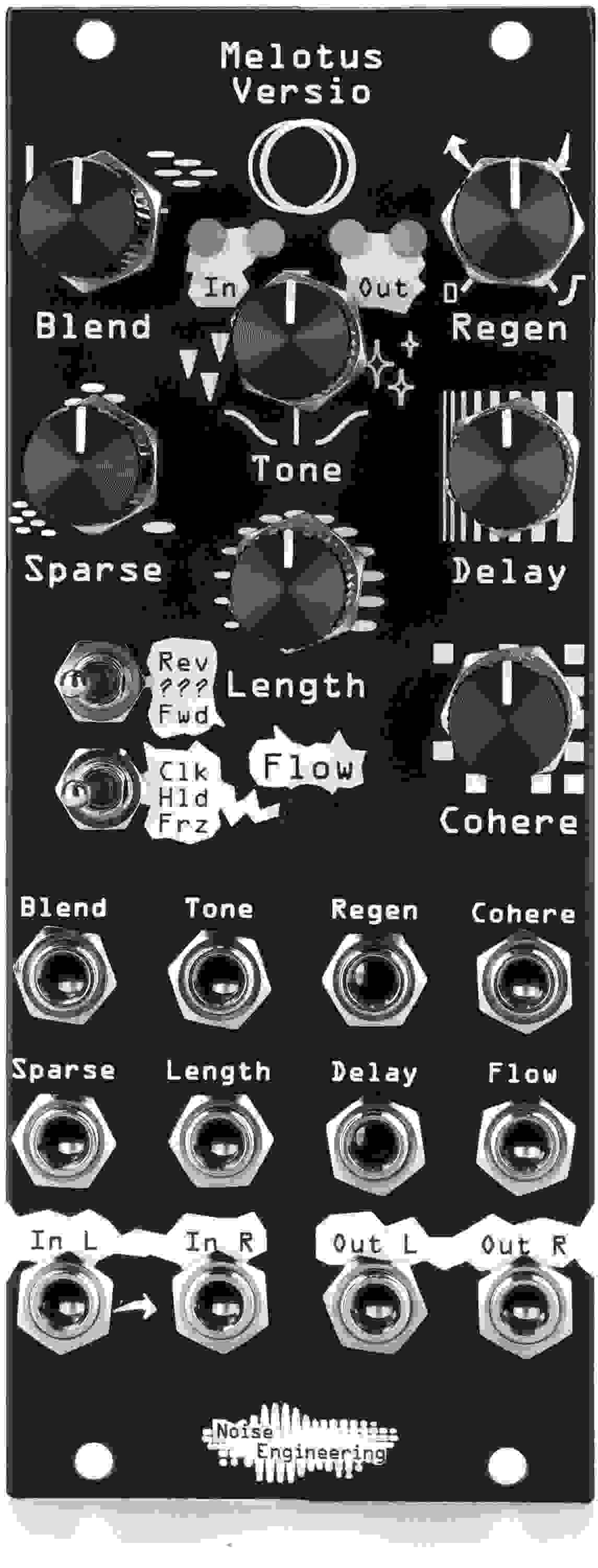 Noise Engineering Melotus Versio Granular Transformation Delay Eurorack Module - Black | Sweetwater