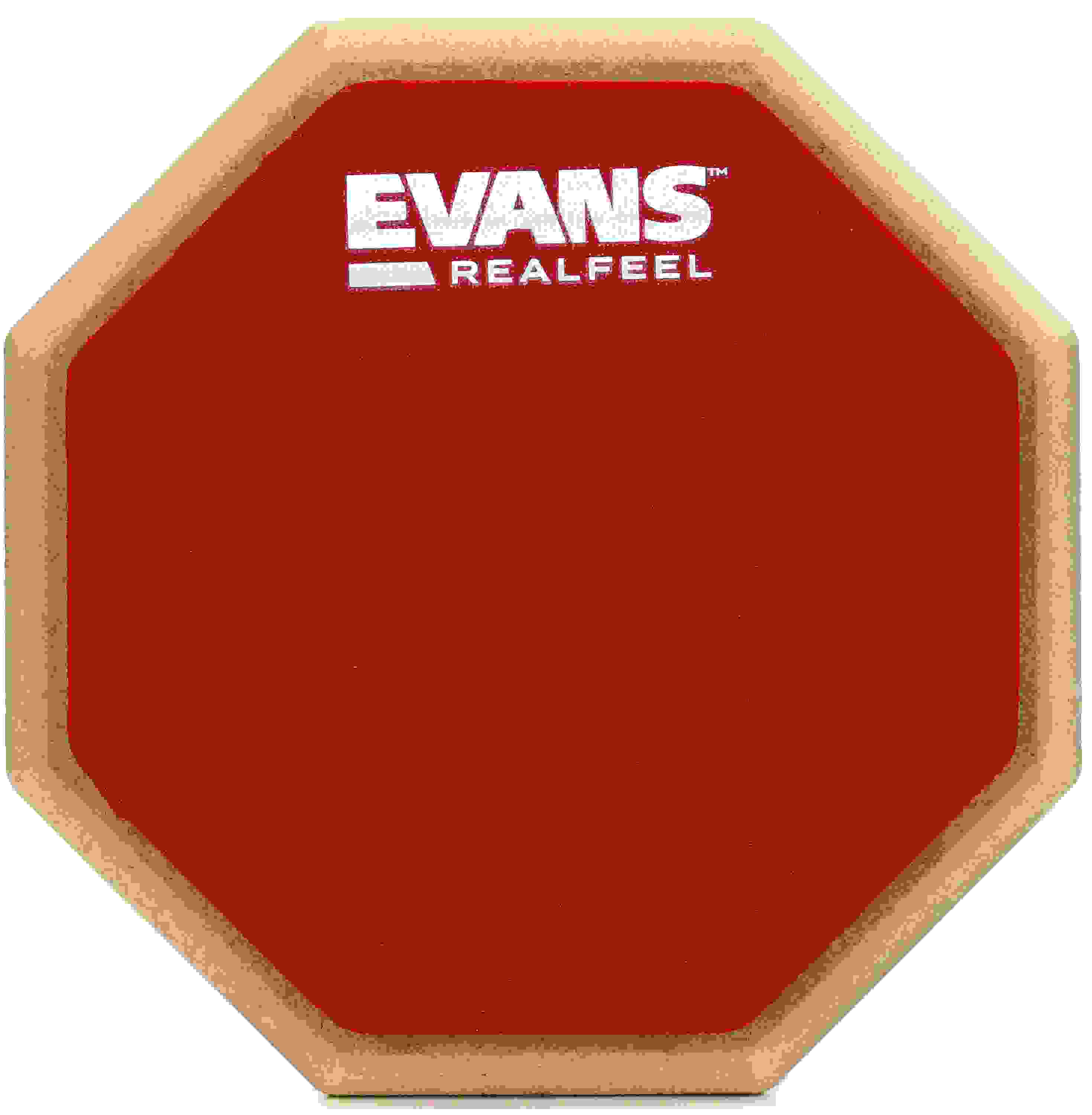 Evans RealFeel 2-sided Practice Drum Pad - 6-inch, Sweetwater Exclusive Red