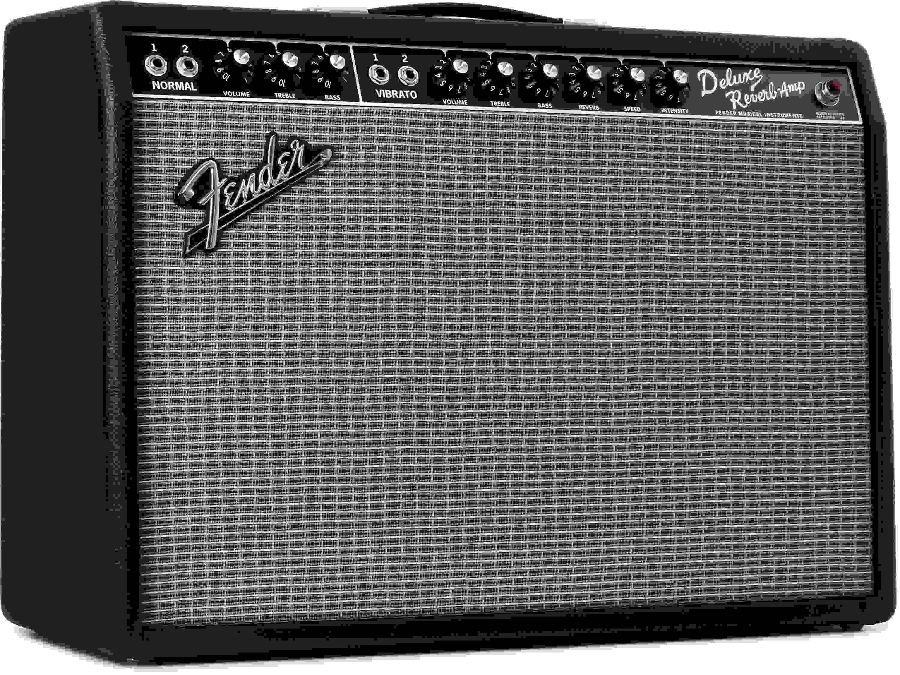 Fender '65 Deluxe Reverb 1x12" 22-watt Tube Combo Amp - Black | Sweetwater
