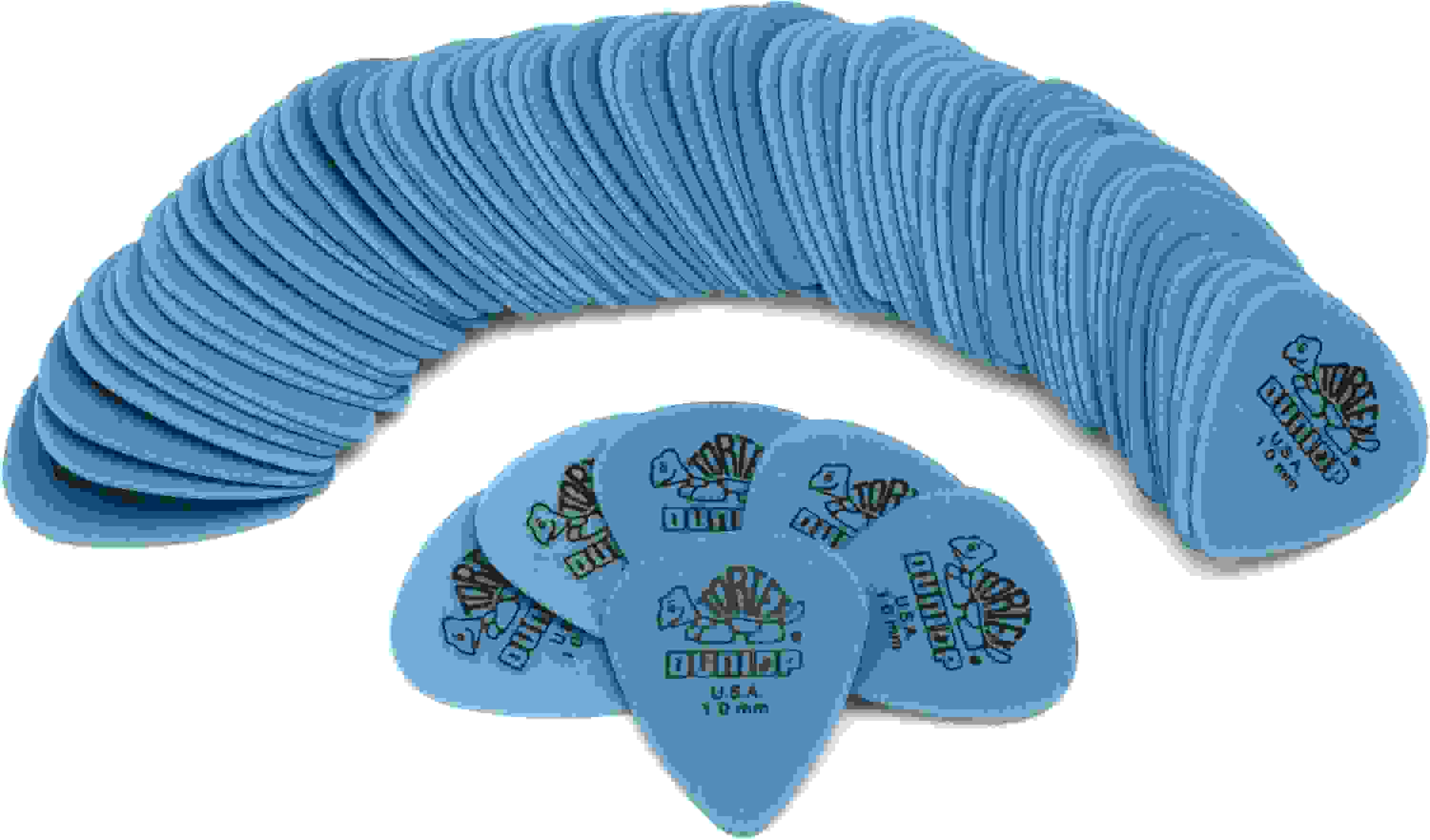 Dunlop Tortex Standard Guitar Picks - 1.00mm Blue (72-pack) | Sweetwater
