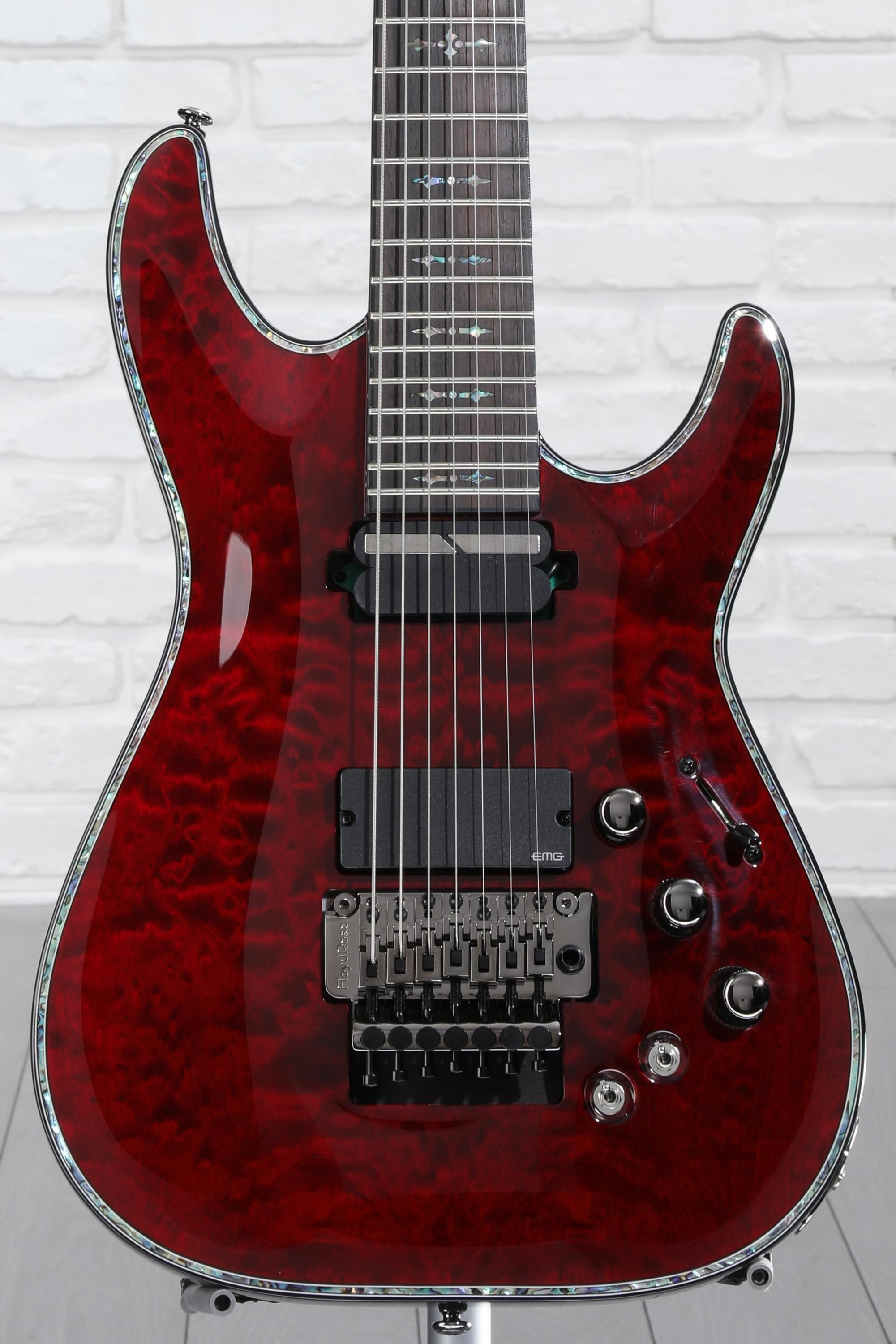 Schecter Hellraiser C-7 FR-S Electric Guitar - Black Cherry | Sweetwater