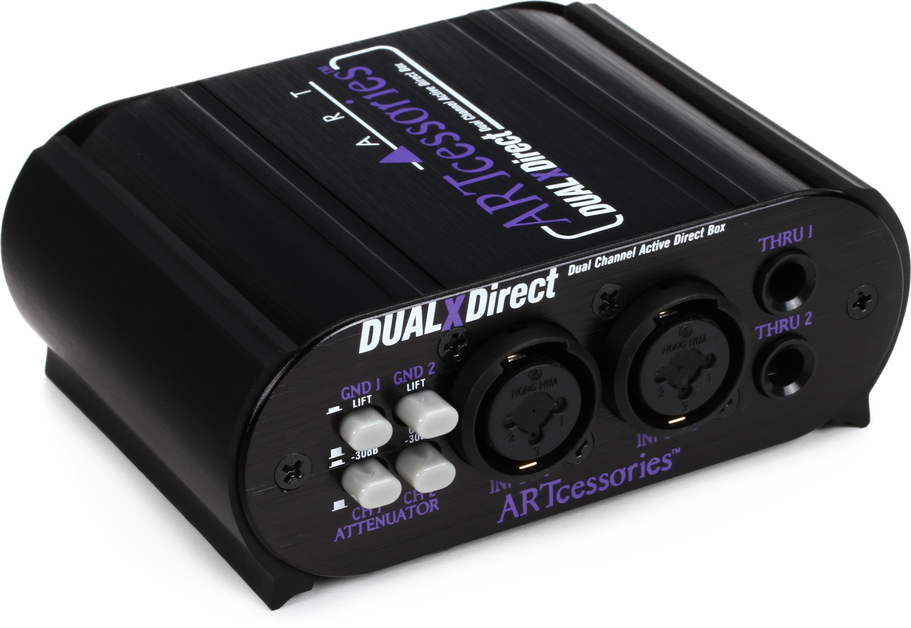 ART DUALXDirect 2-channel Active Instrument Direct Box | Sweetwater