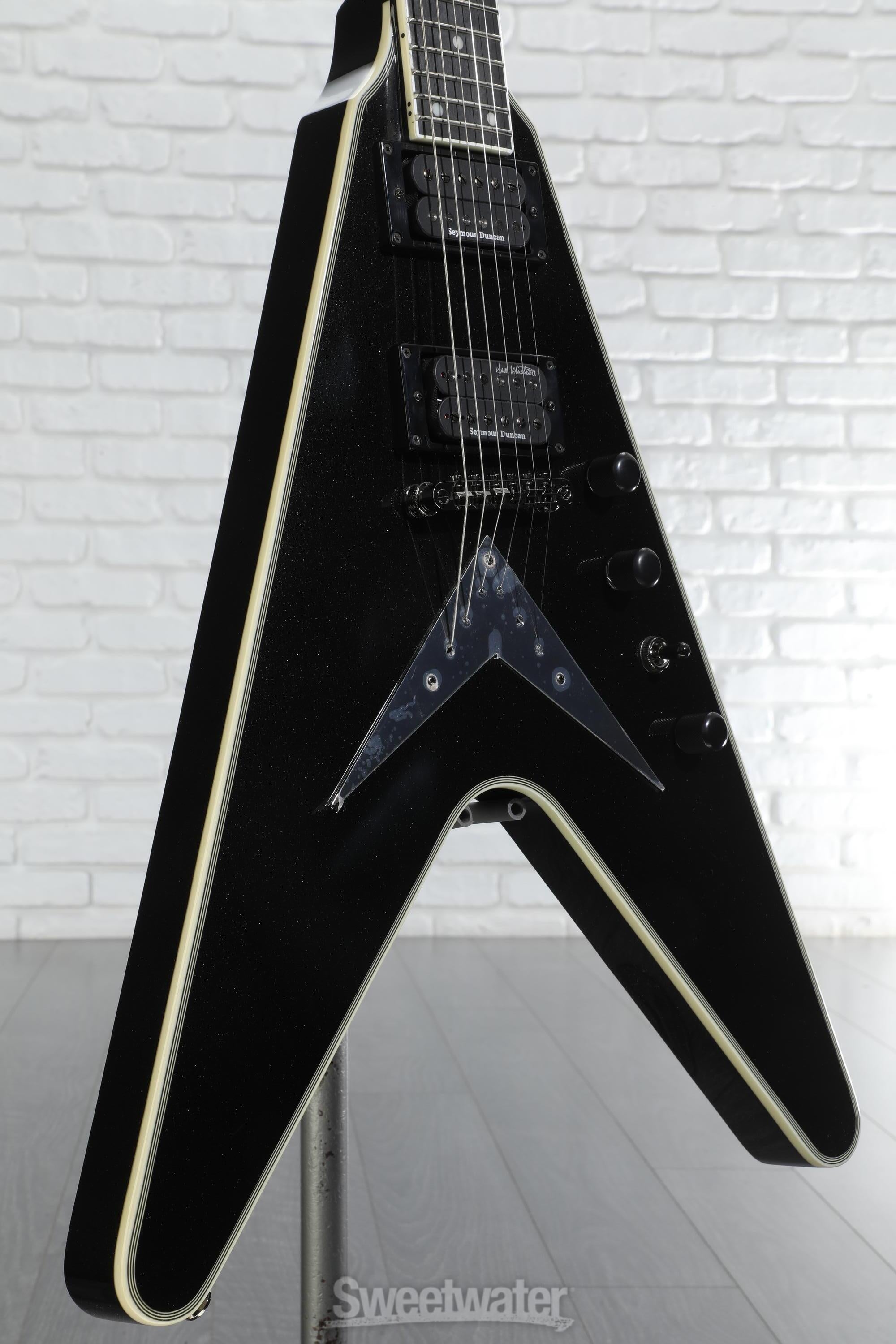 Epiphone Dave Mustaine Flying V Custom Electric Guitar - Black | Sweetwater