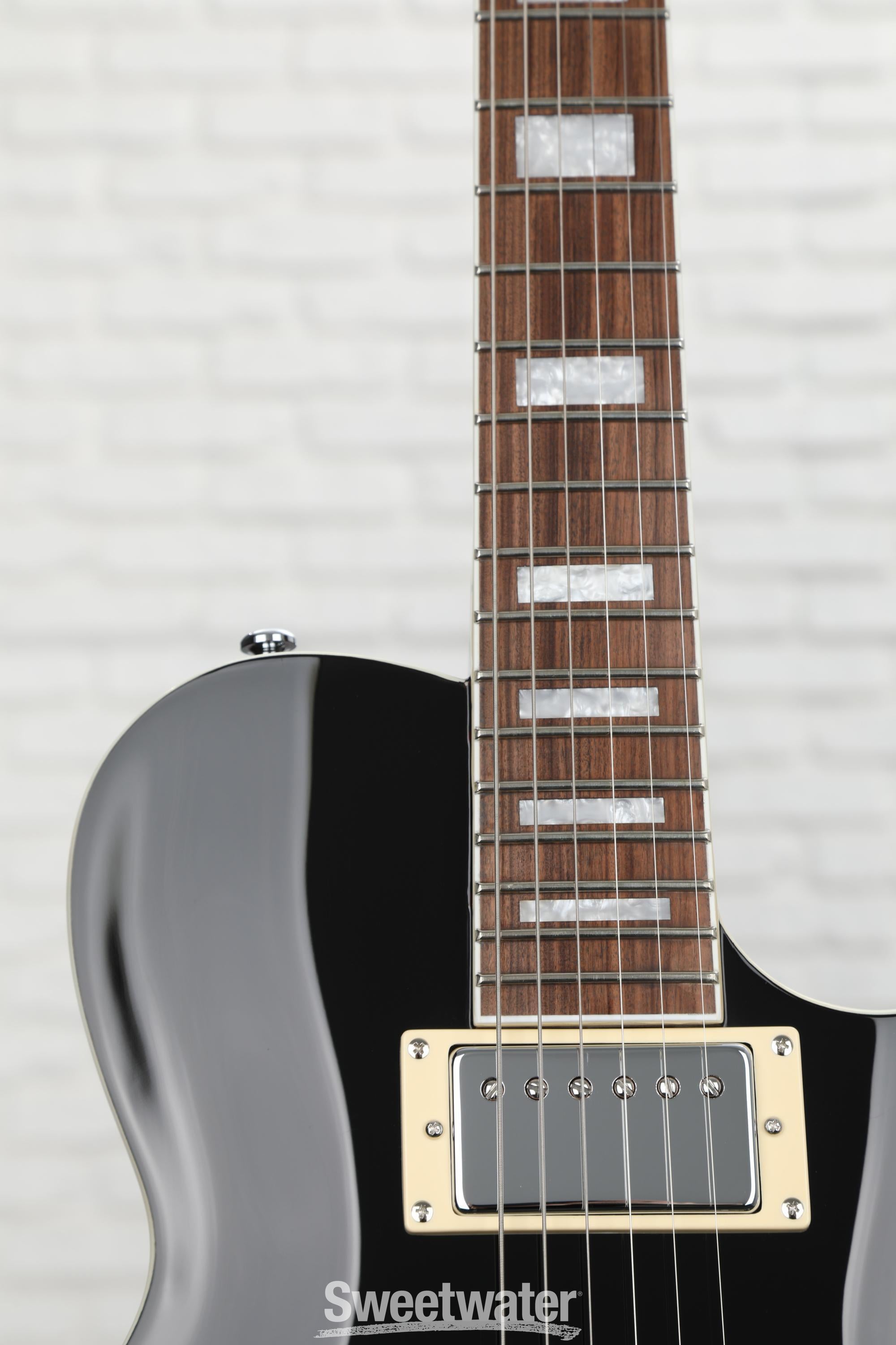 Reverend Roundhouse Electric Guitar - Midnight Black | Sweetwater