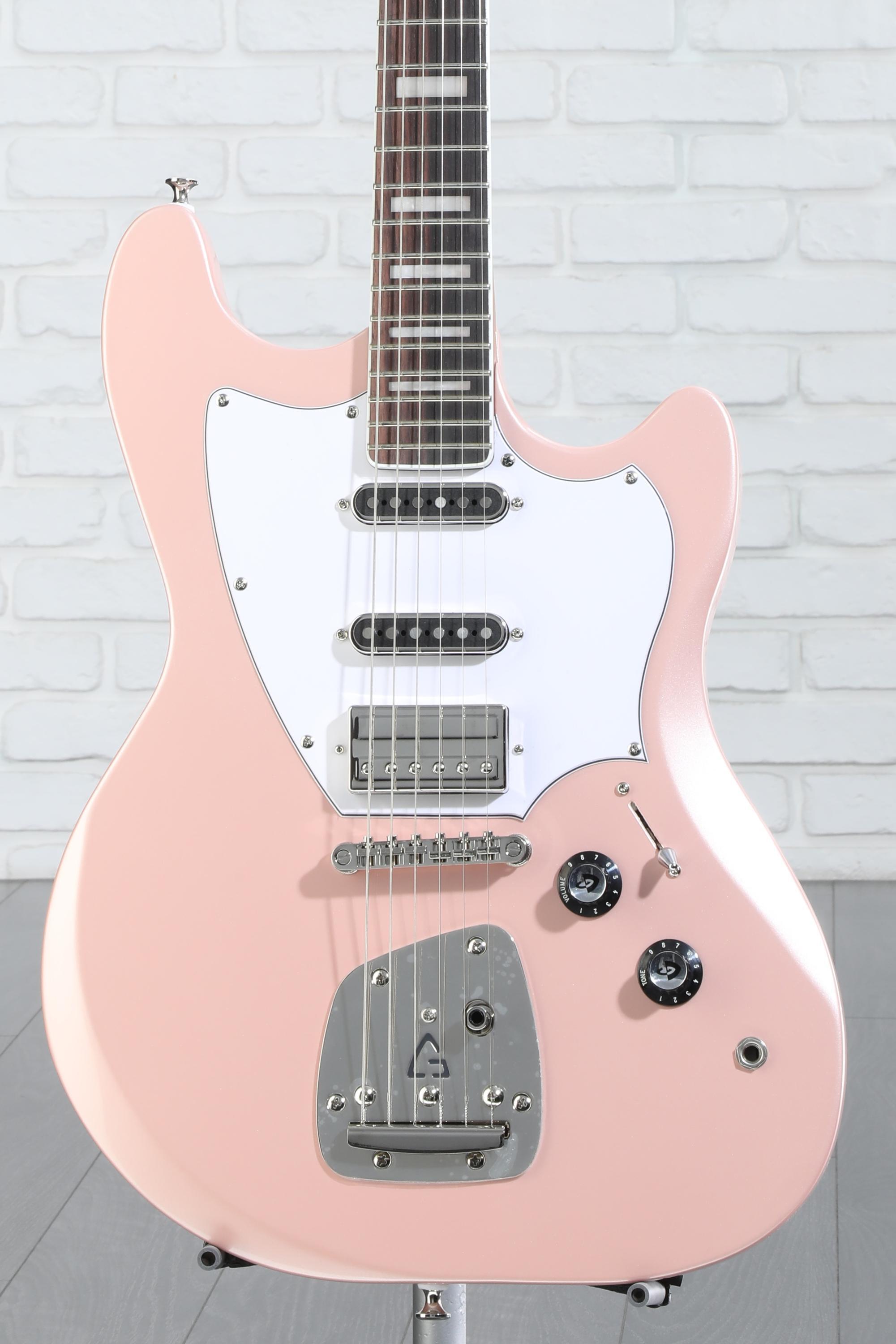 Guild Surfliner Deluxe Solidbody Electric Guitar - Rose Quartz Metallic ...