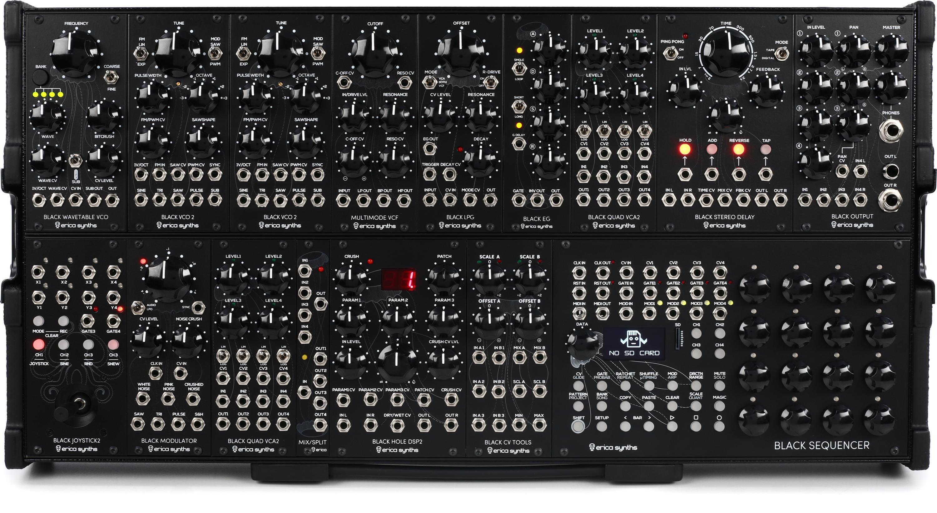 Erica Synths Black System III Eurorack Modular Synthesizer | Sweetwater