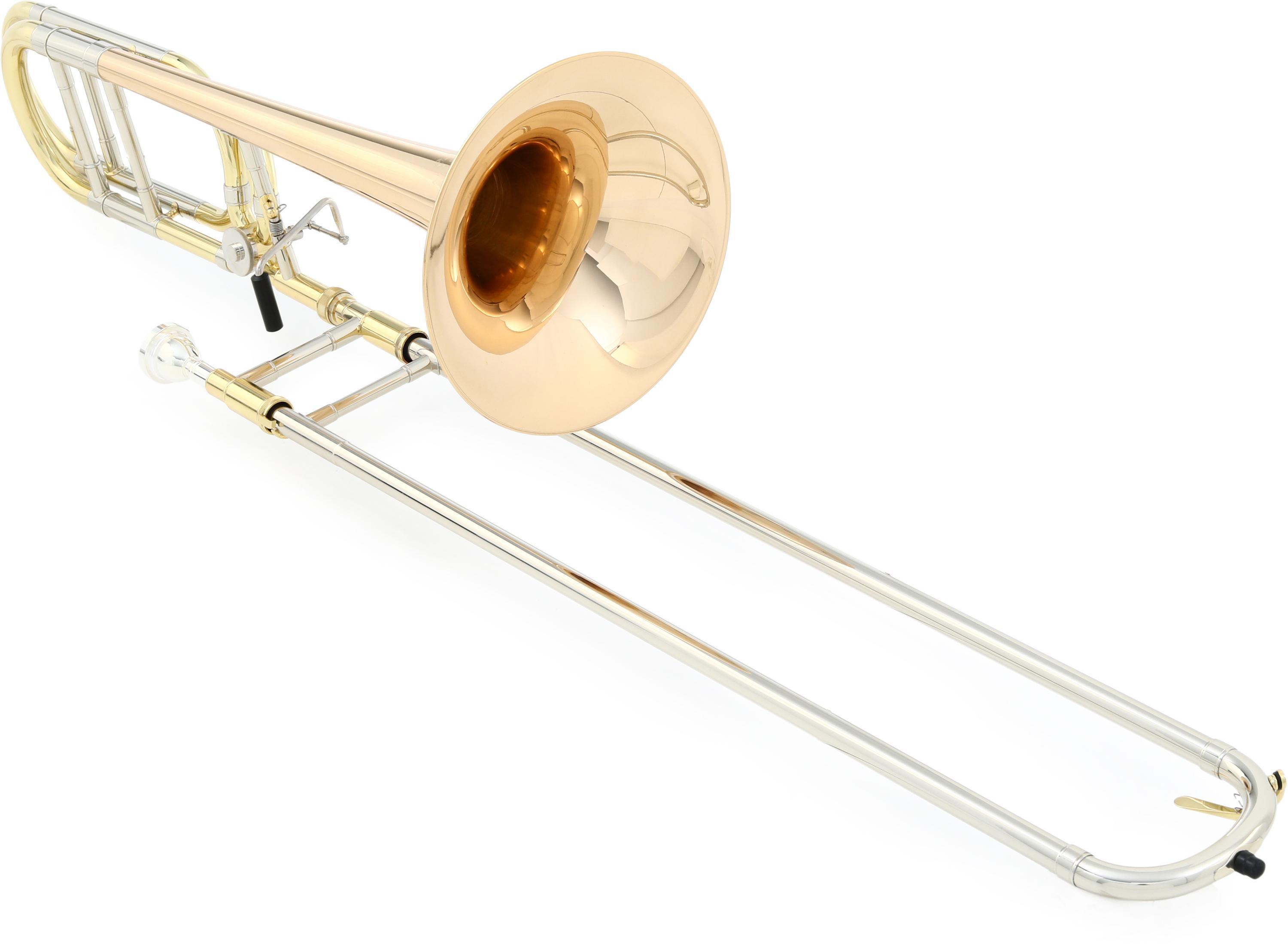 Eastman ETB428G Intermediate Performance Trombone - Clear Lacquer with ...