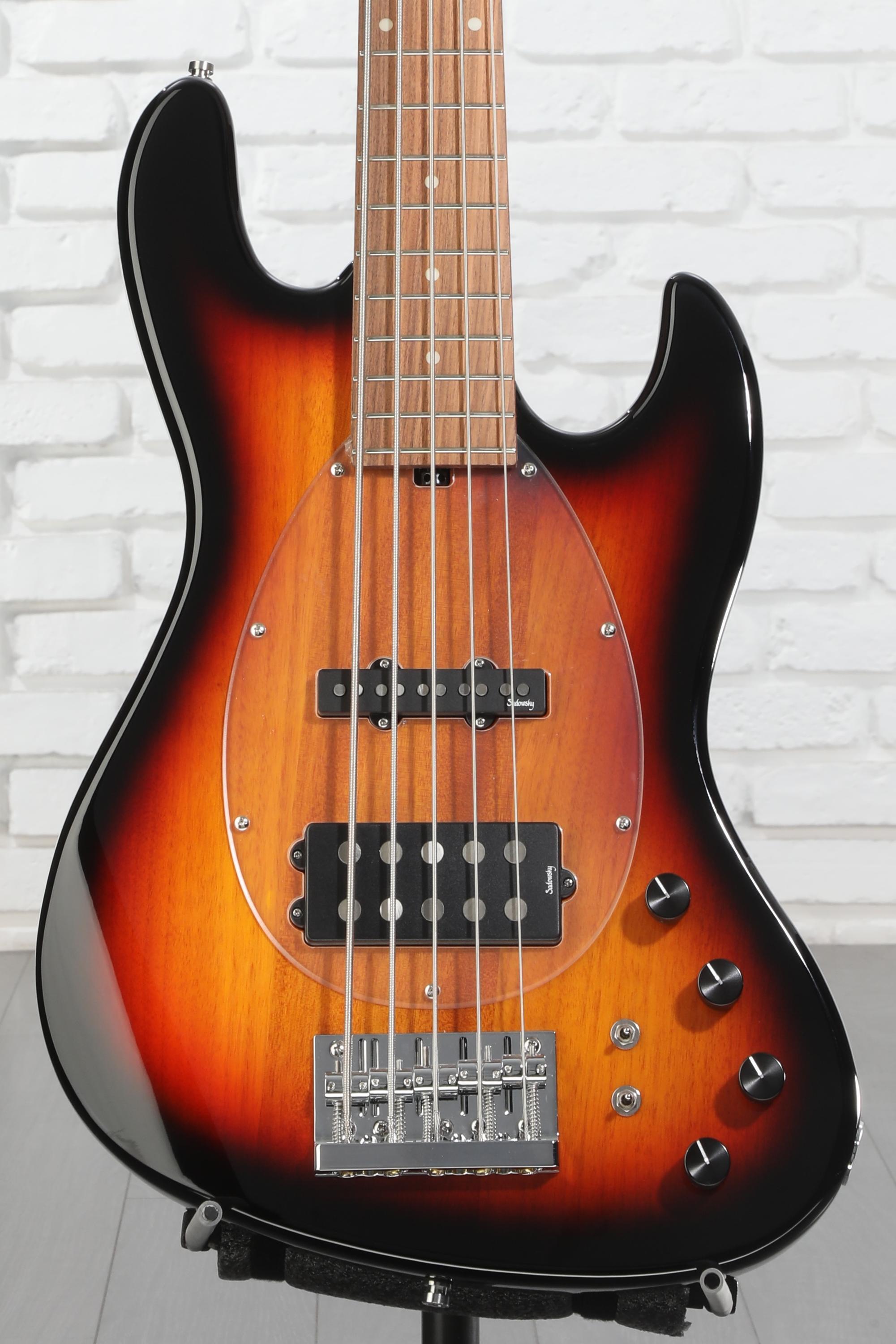 Sadowsky MetroExpress Vintage M/J 5-string Bass Guitar - Tobacco Sunburst, Morado Fingerboard ...