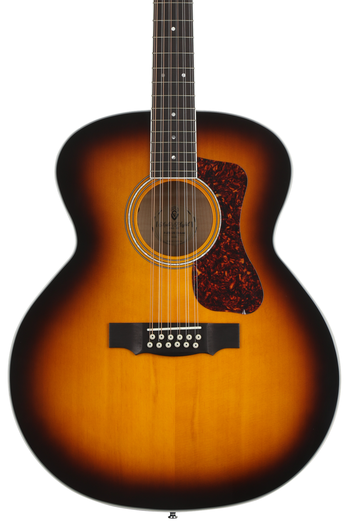 Guild F-2512E Deluxe 12-string Acoustic-electric Guitar - Antique ...