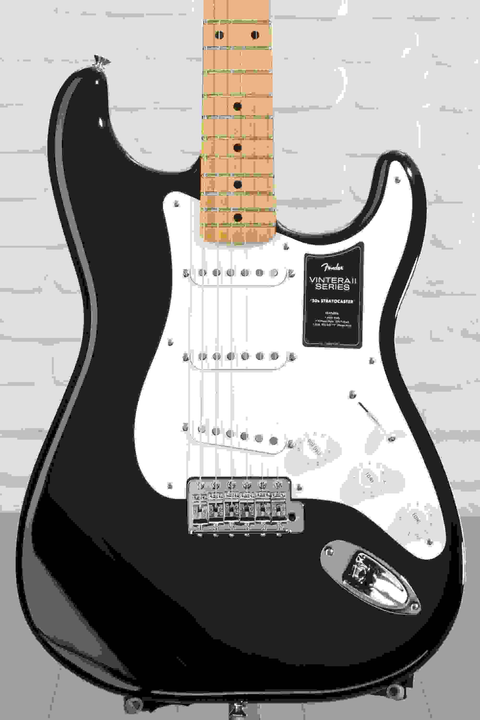 Fender Vintera II '50s Stratocaster Electric Guitar - Black with Maple ...