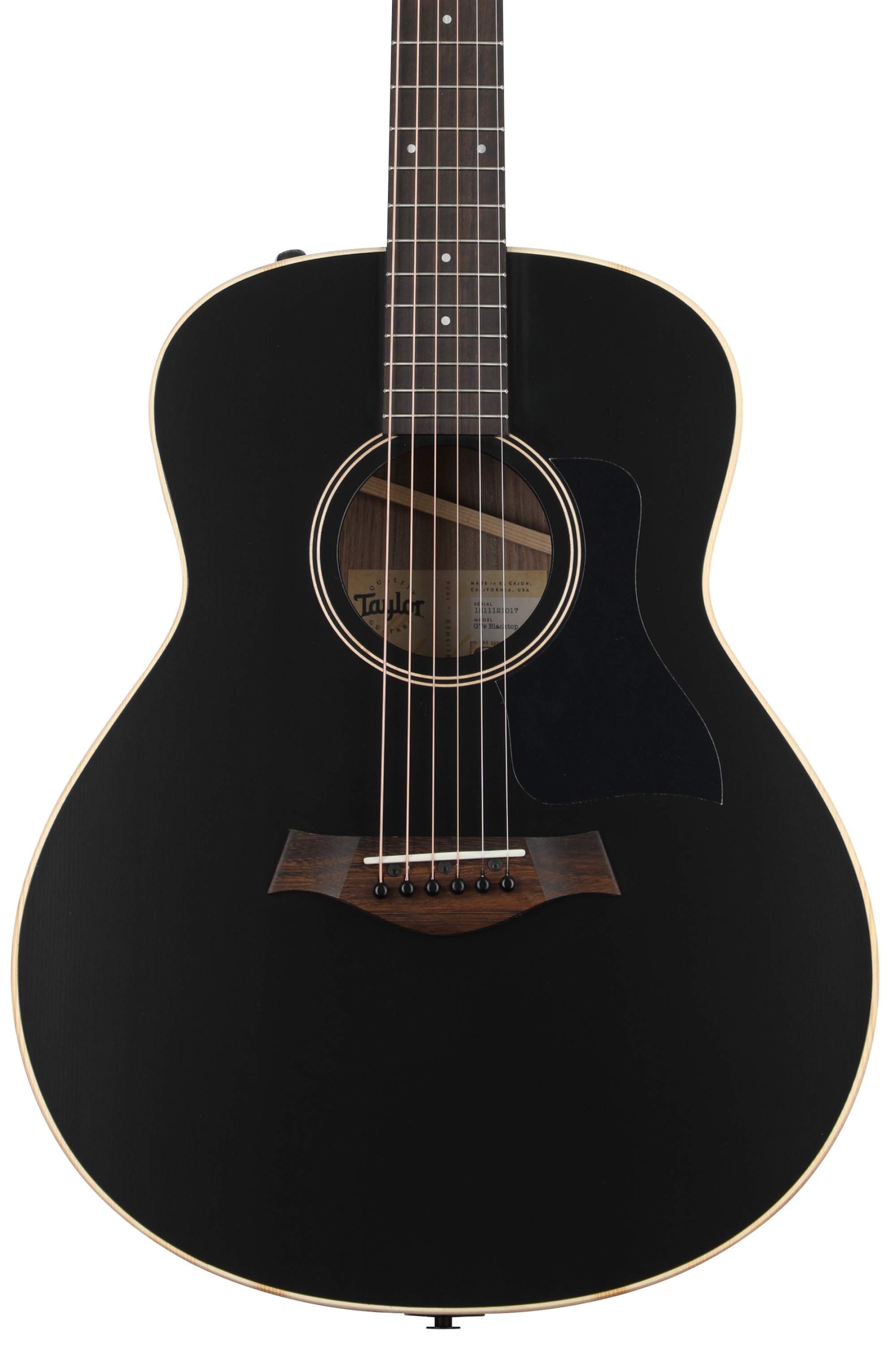 Taylor GTe Grand Theater Acoustic-electric Guitar - Blacktop | Sweetwater