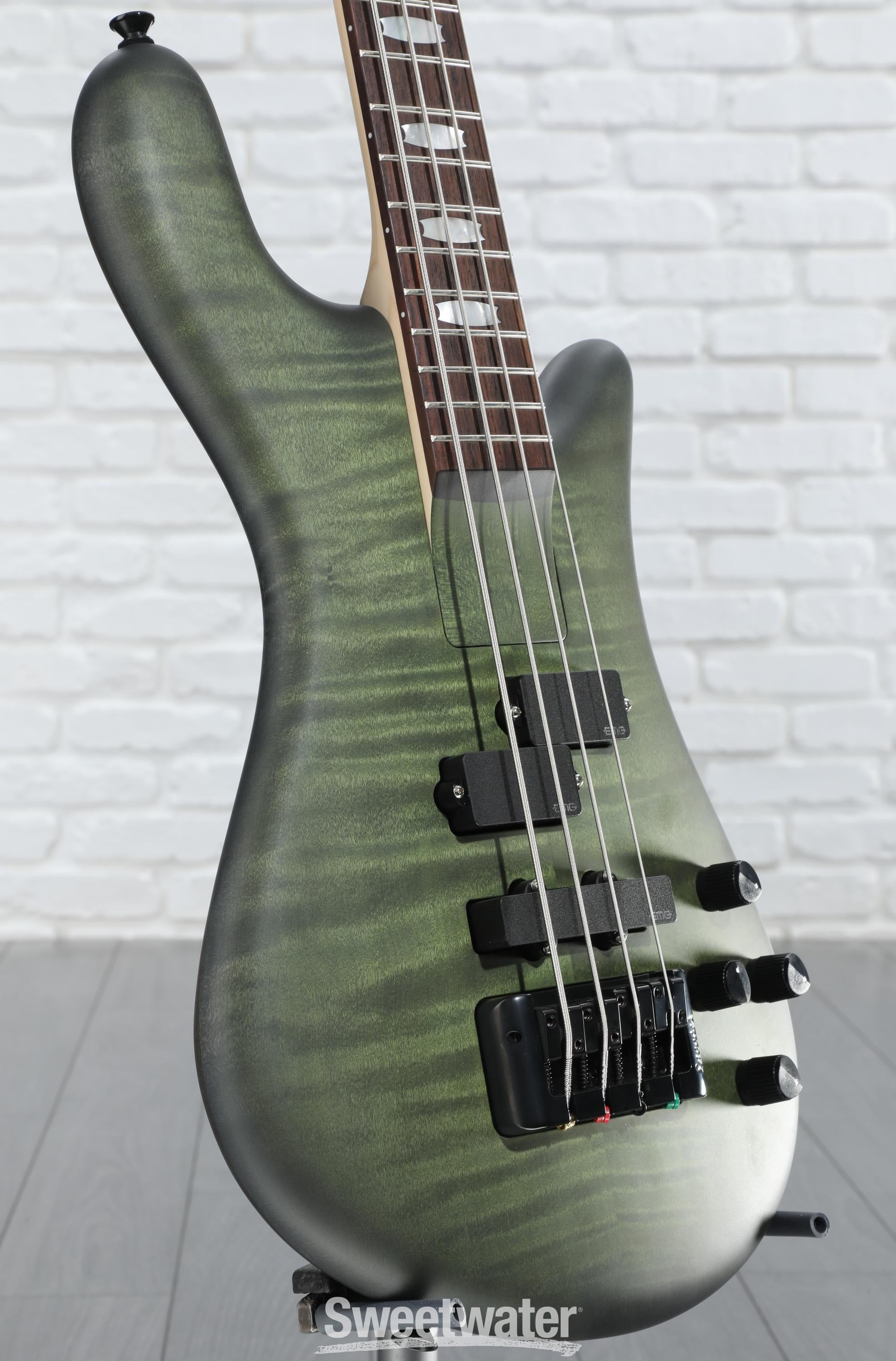 Spector Euro 4 LX Bolt-On Electric Bass Guitar - Haunted Moss | Sweetwater