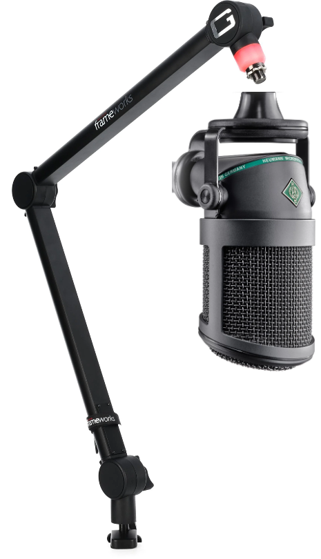 Neumann BCM 705 MT Dynamic Broadcast Microphone with Boom Arm- Black ...