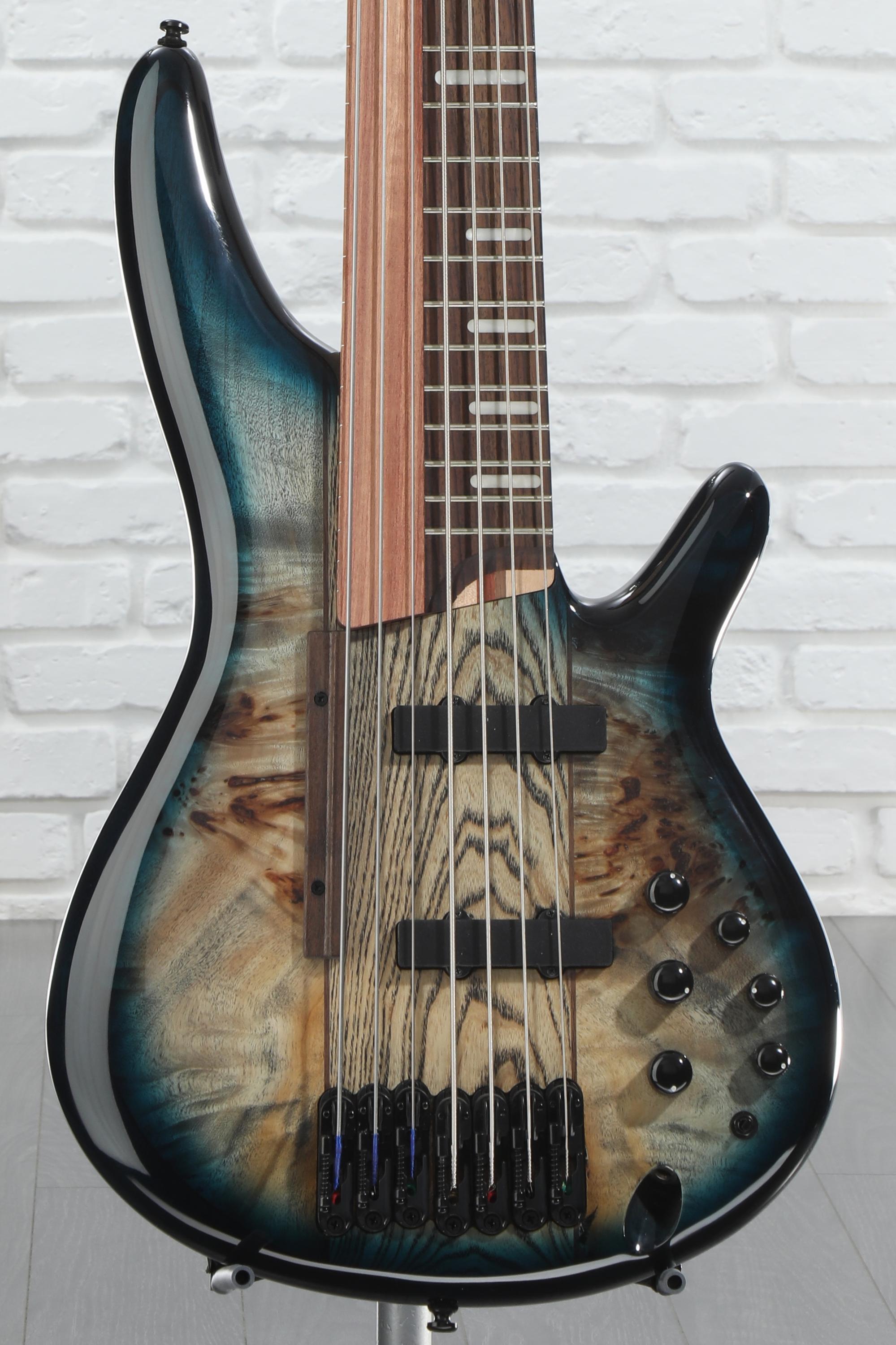 Ibanez Bass Workshop SRAS7 Ashula 7-string Bass Guitar - Cosmic Blue ...