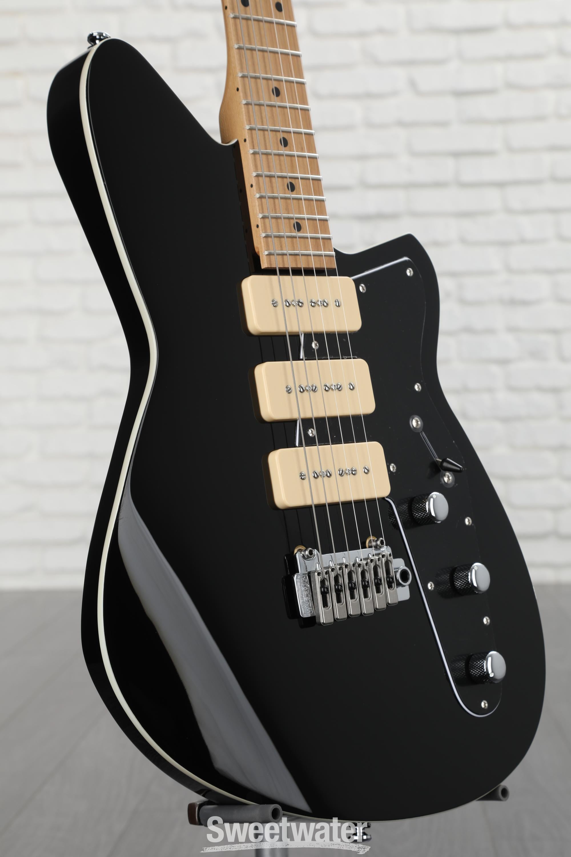 Reverend Jetstream 390 Solidbody Electric Guitar - Midnight Black ...