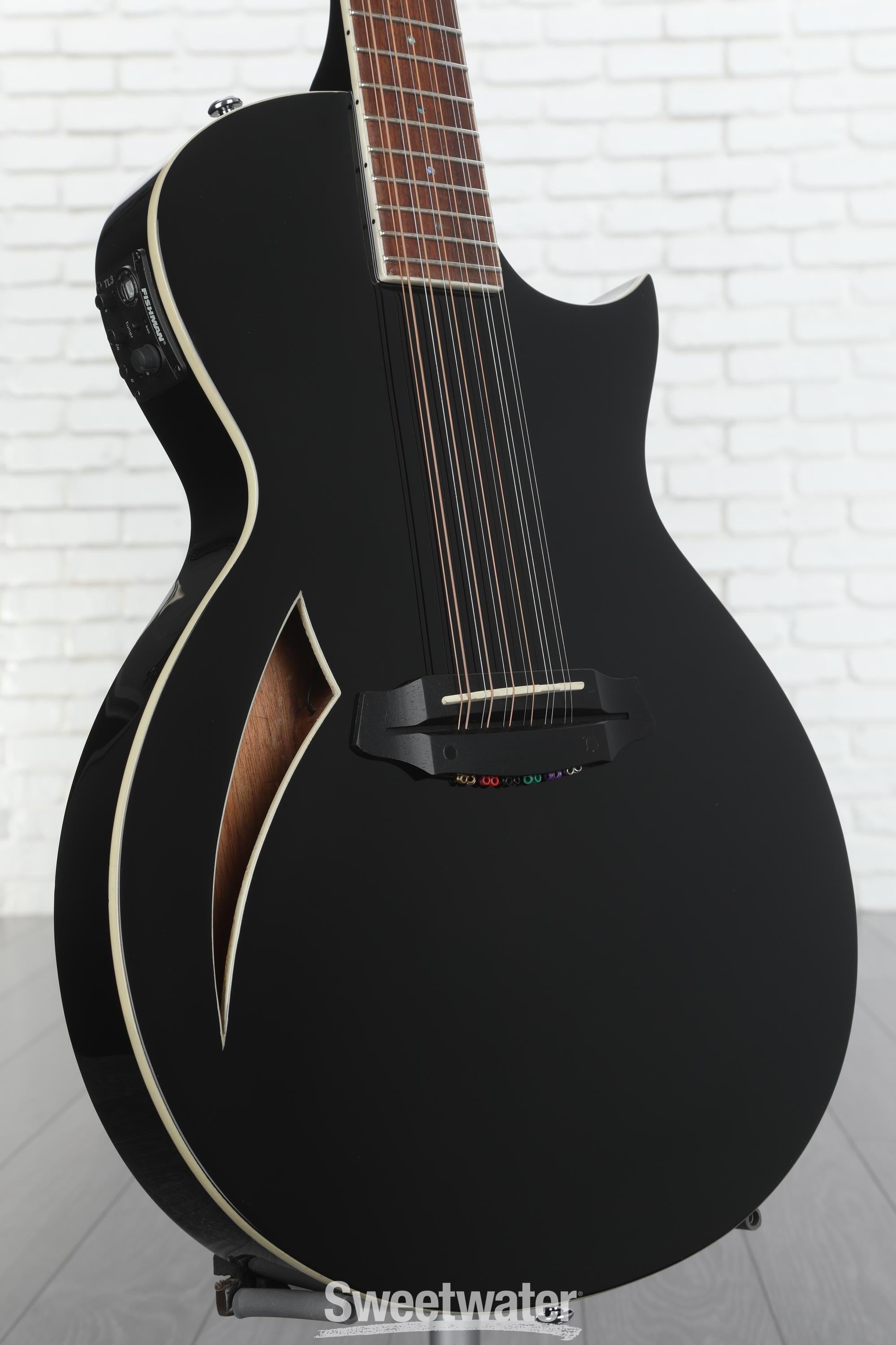 ESP LTD TL-12 12-string Acoustic-electric Guitar - Black | Sweetwater