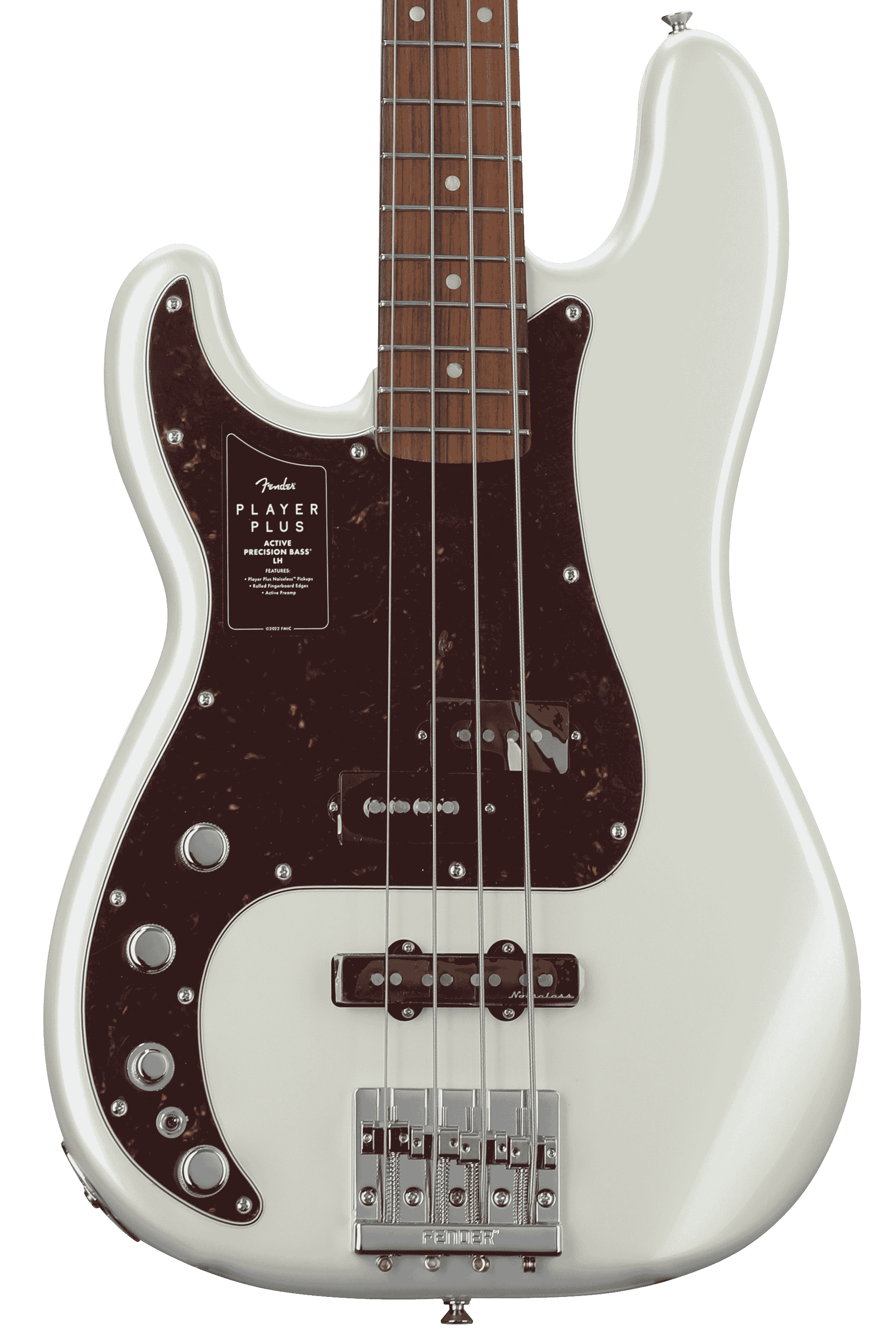 Fender Player Plus Active Precision Bass Guitar Left-handed - Olympic ...