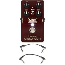MXR M85 Bass Distortion Pedal with EBS Patch Cables | Sweetwater