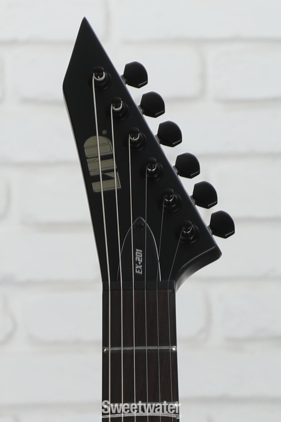 ESP LTD EX-201 Electric Guitar - Black Satin | Sweetwater
