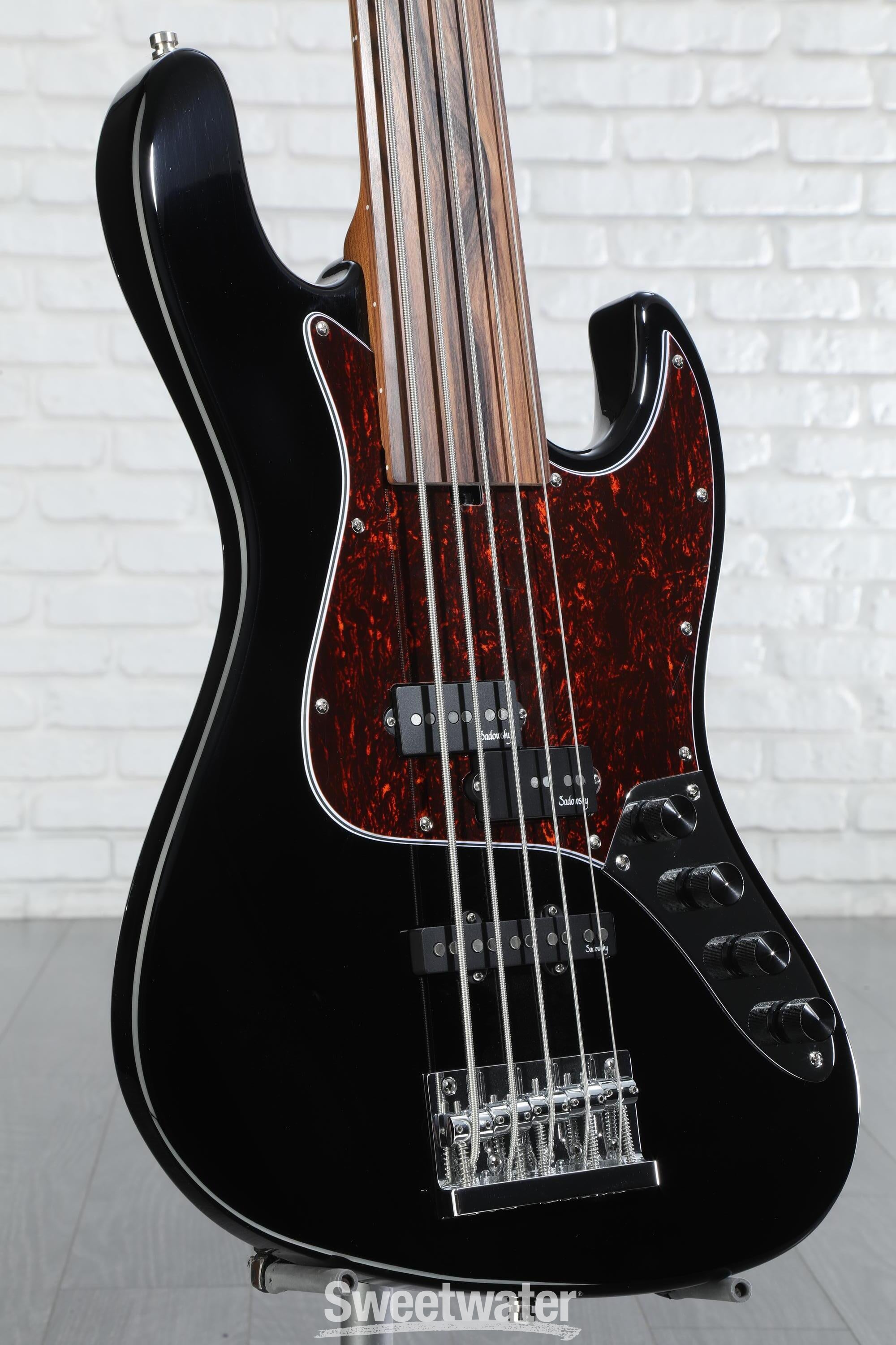 Sadowsky MetroExpress Hybrid PJ Fretless 5-string Bass - Black | Sweetwater