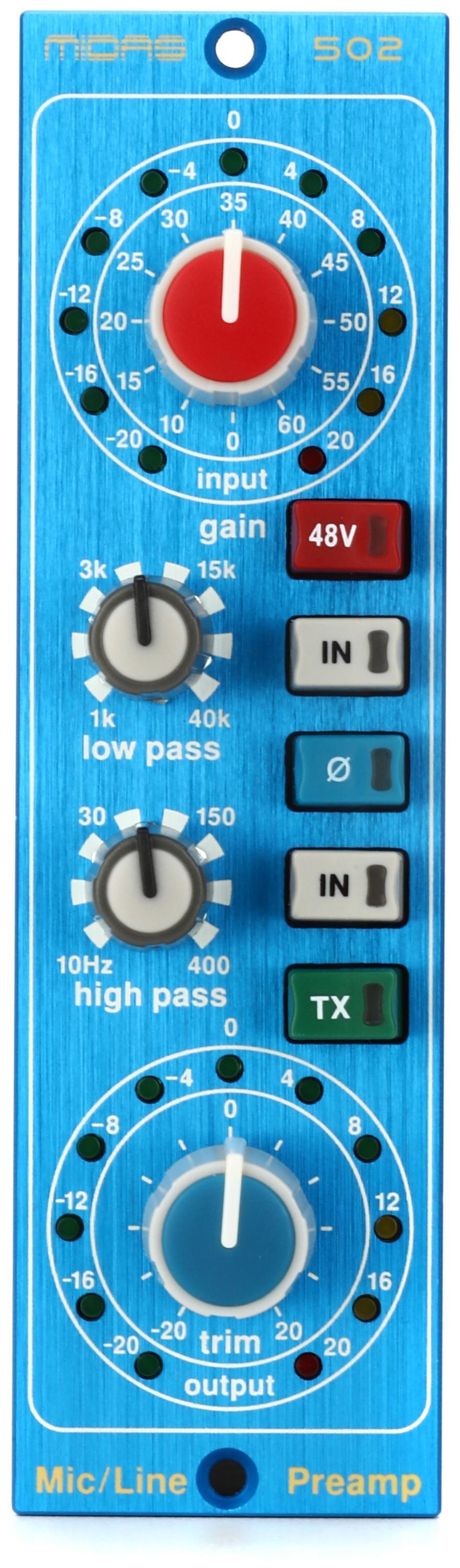 Midas 502 V2 500 Series Microphone Preamp | Sweetwater