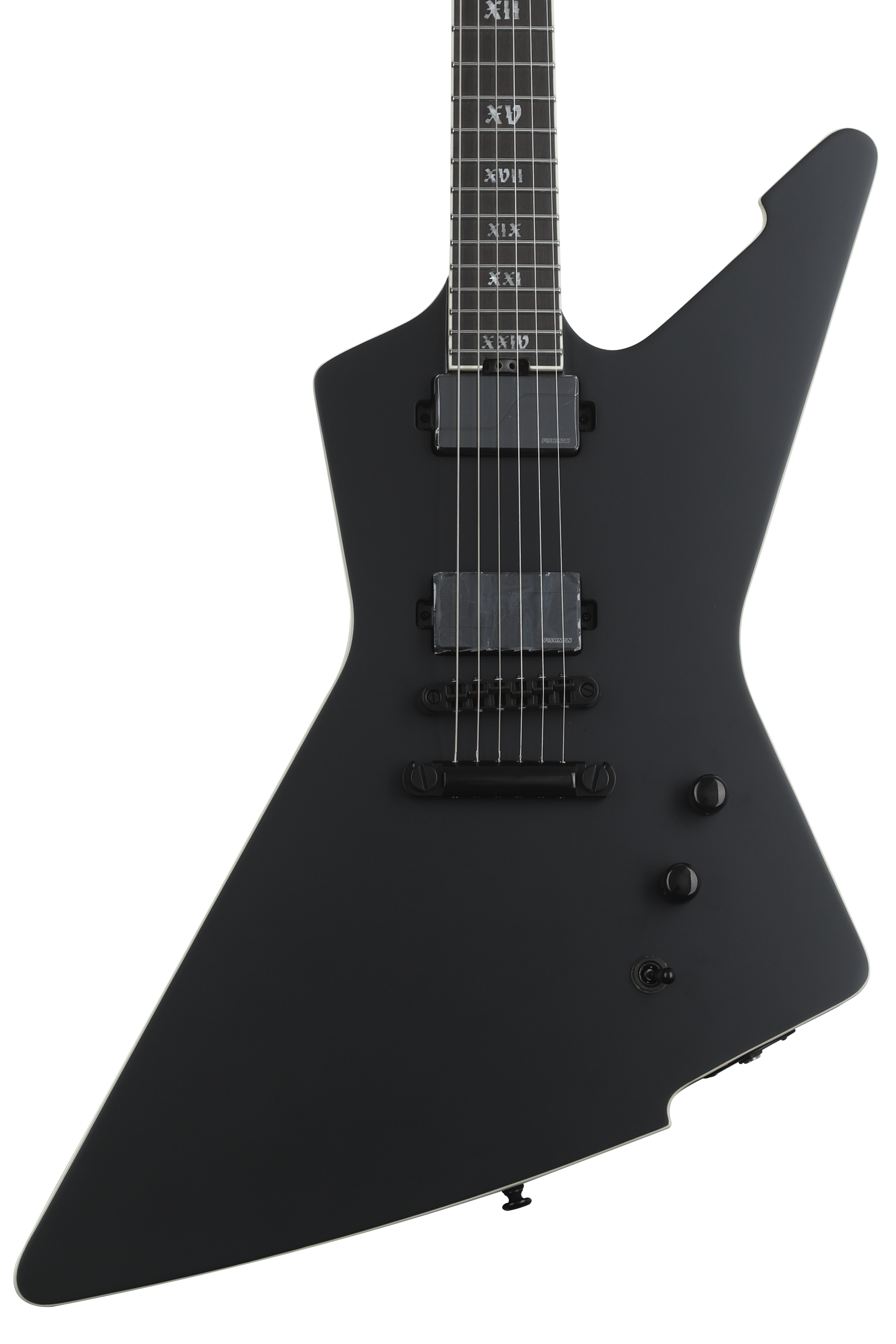 Schecter E-1 SLS Evil Twin - Satin Black | Sweetwater