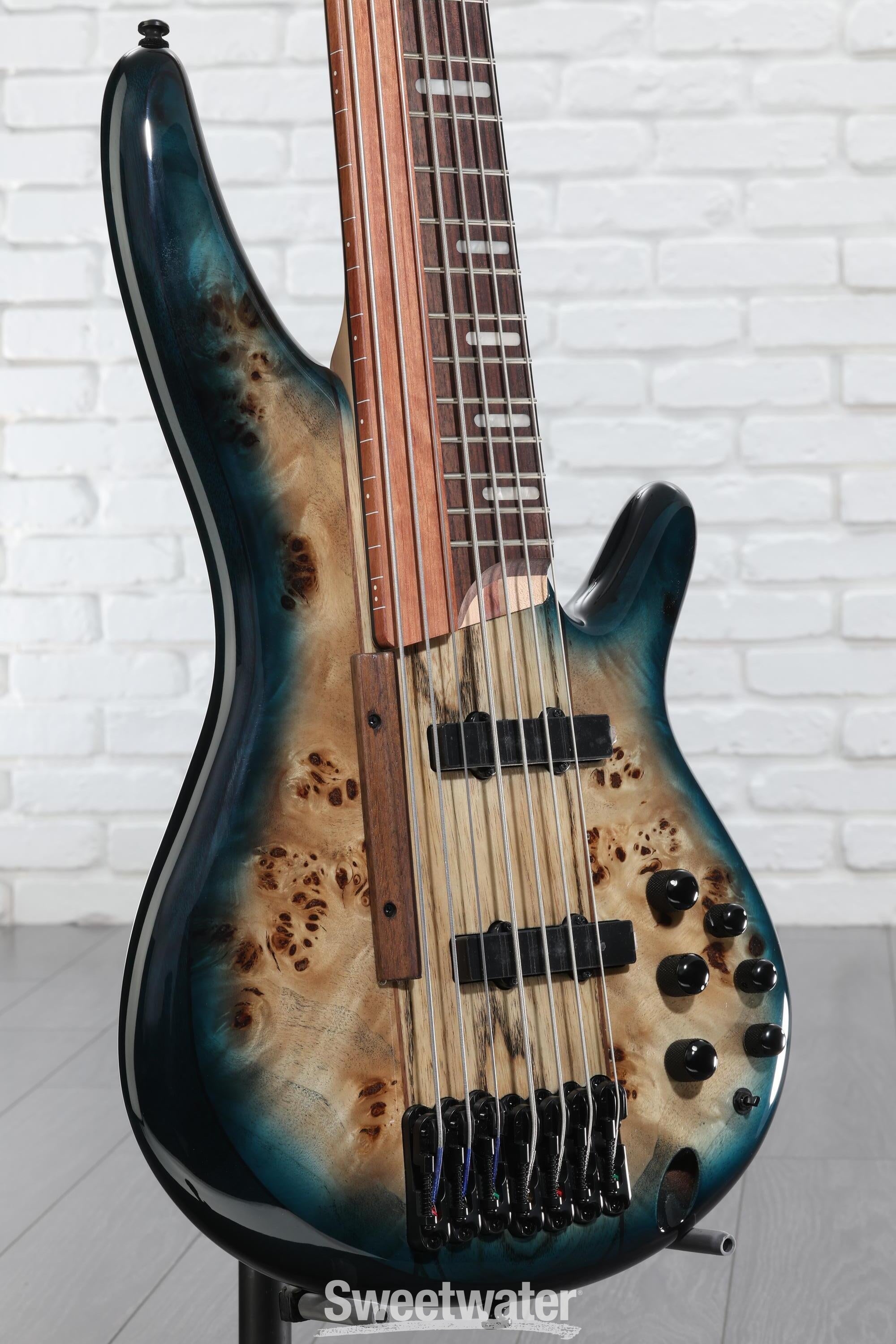 Ibanez Bass Workshop SRAS7 Ashula 7-string Bass Guitar - Cosmic Blue ...