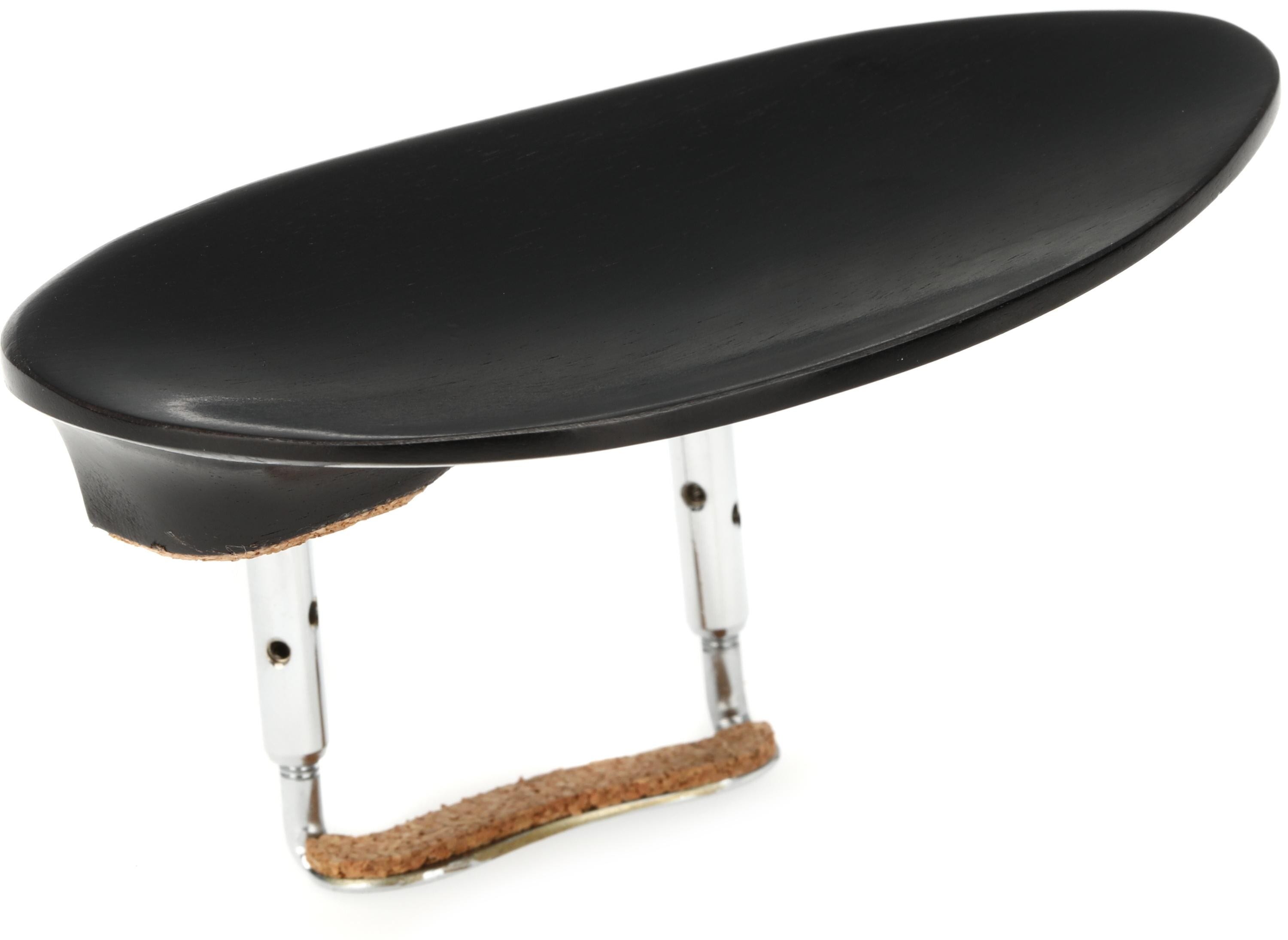 Revelle Flesch Flat Violin Chin Rest - 4/4 Size, Ebony | Sweetwater