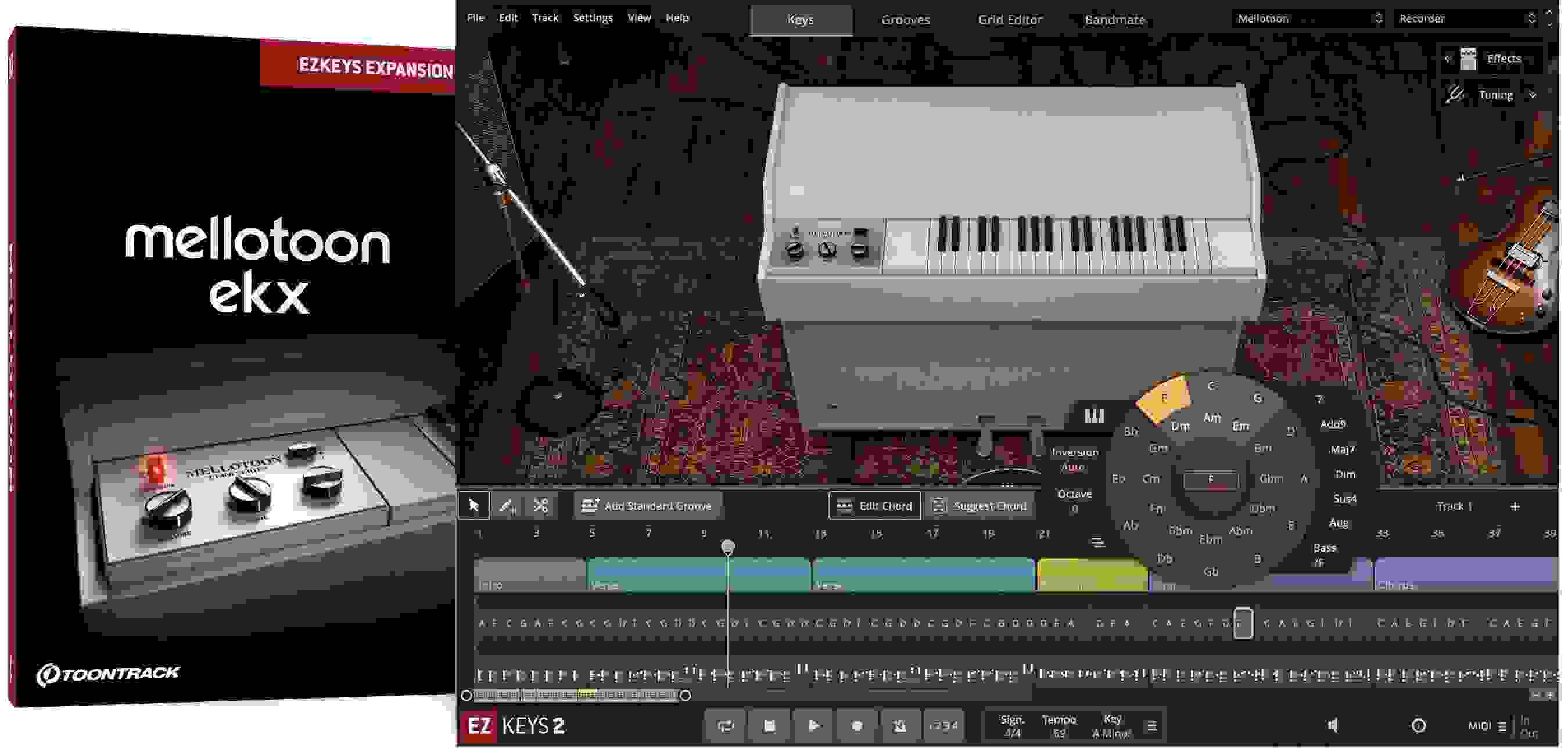 Toontrack Mellotoon EKX Sound Expansion for EZkeys | Sweetwater