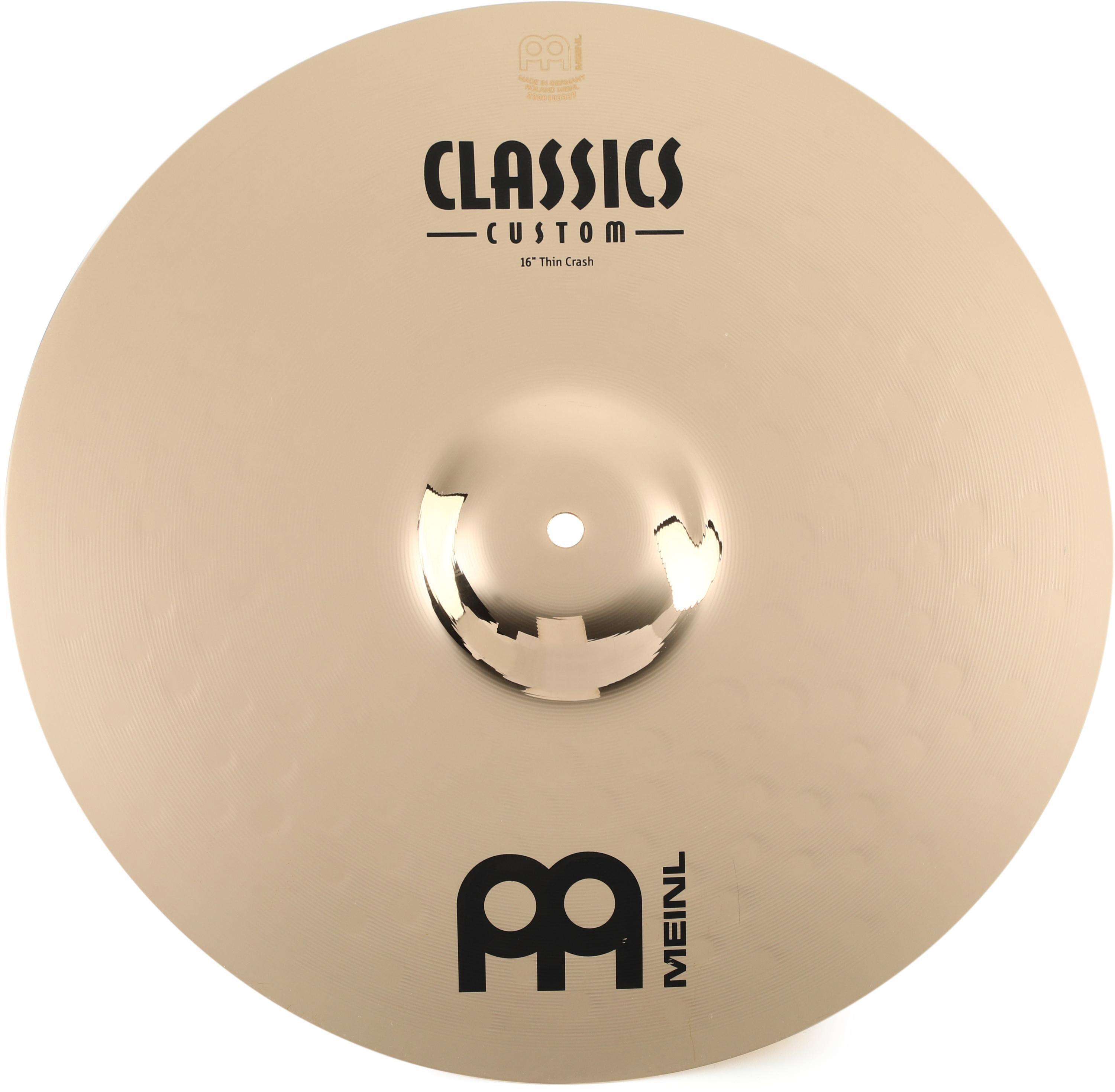 Meinl Cymbals Classics Custom Brilliant Thin Crash - 16-inch | Sweetwater