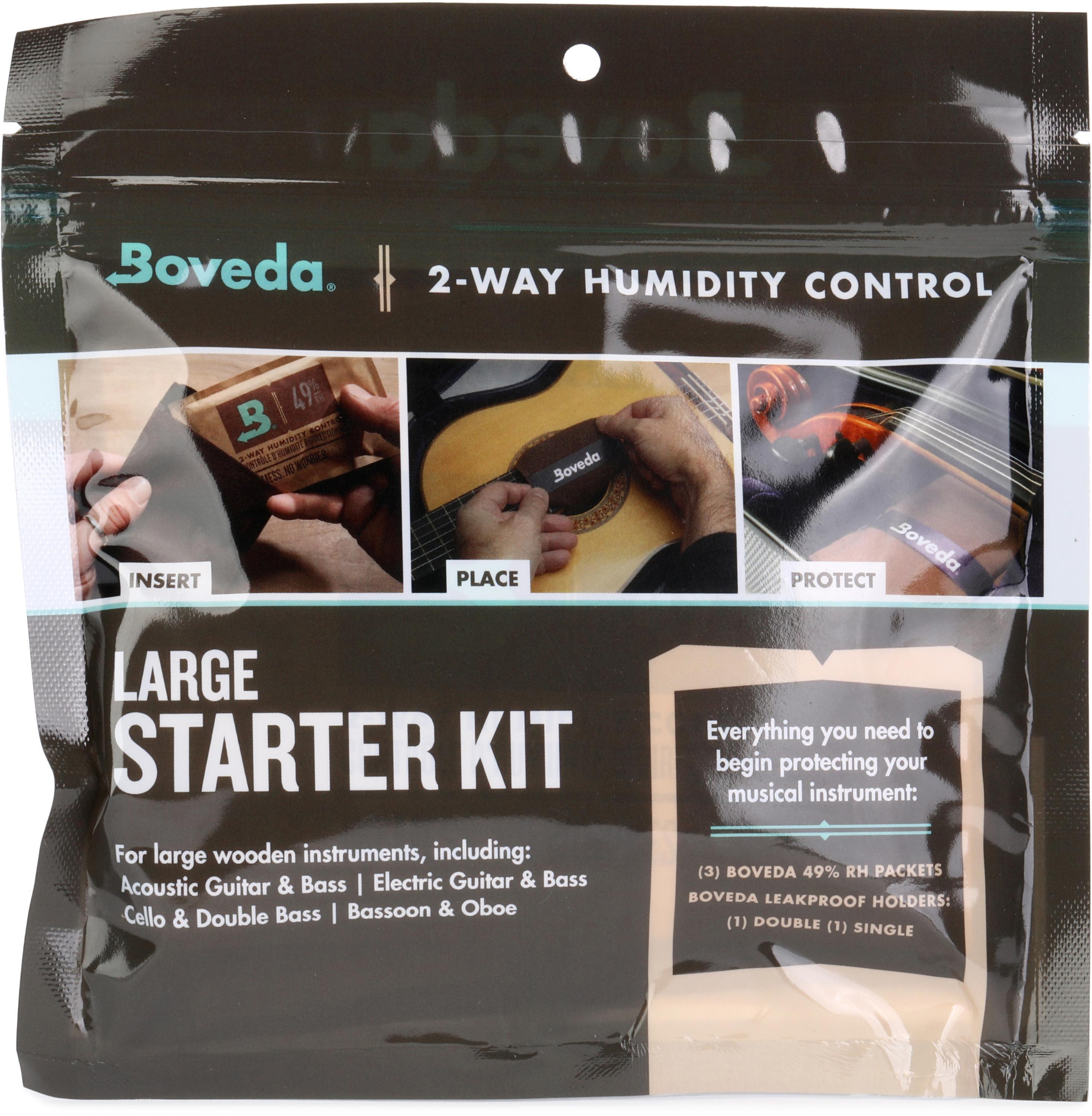 Boveda 2-way Humidity Control for Wood Instruments Starter Kit - Large ...