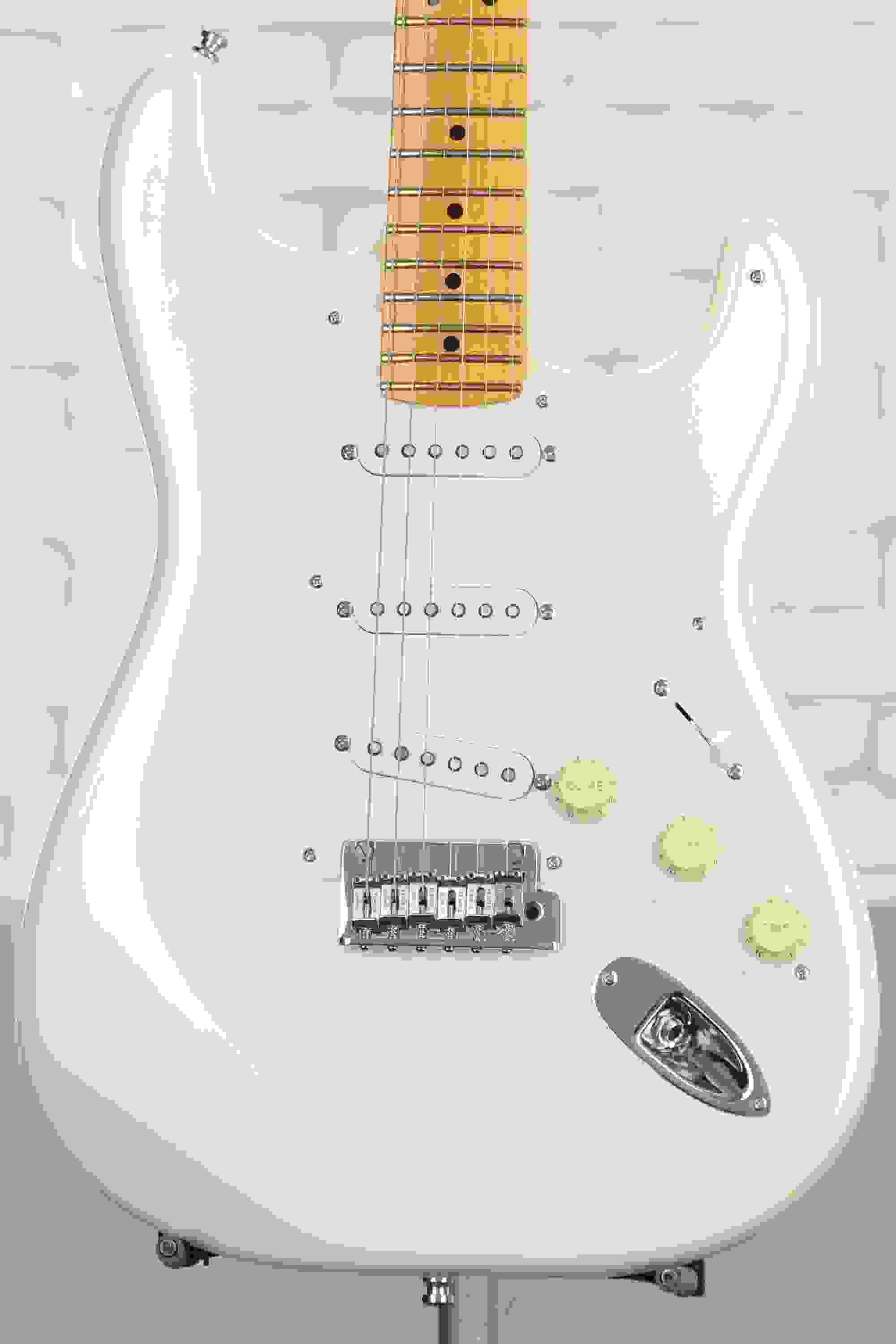 Fender Lincoln Brewster Stratocaster Electric Guitar - Olympic Pearl ...