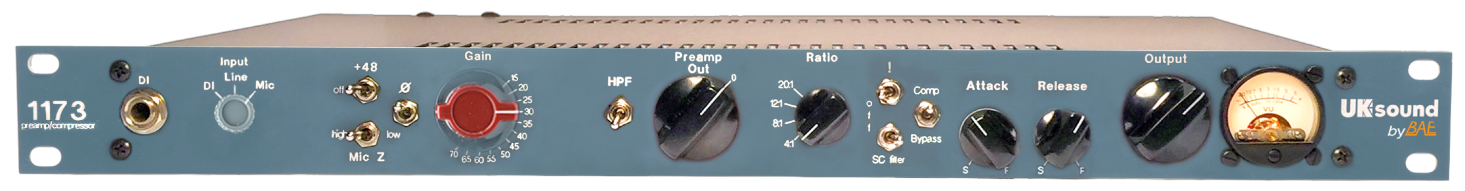 UK Sound 1173 Microphone Preamp & Compressor | Sweetwater