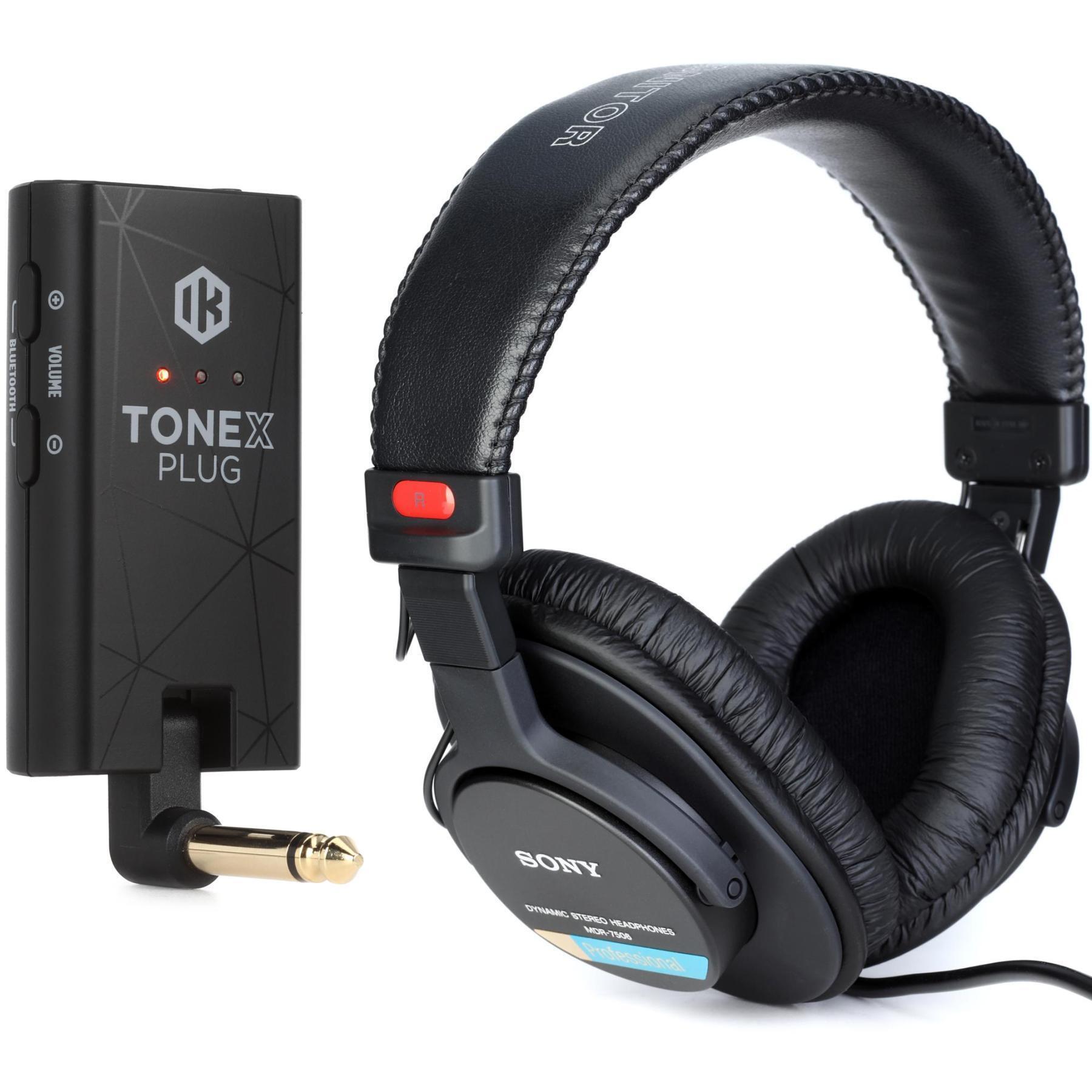 IK Multimedia TONEX Plug Headphone Amplifier with MDR-7506 Headphones | Sweetwater