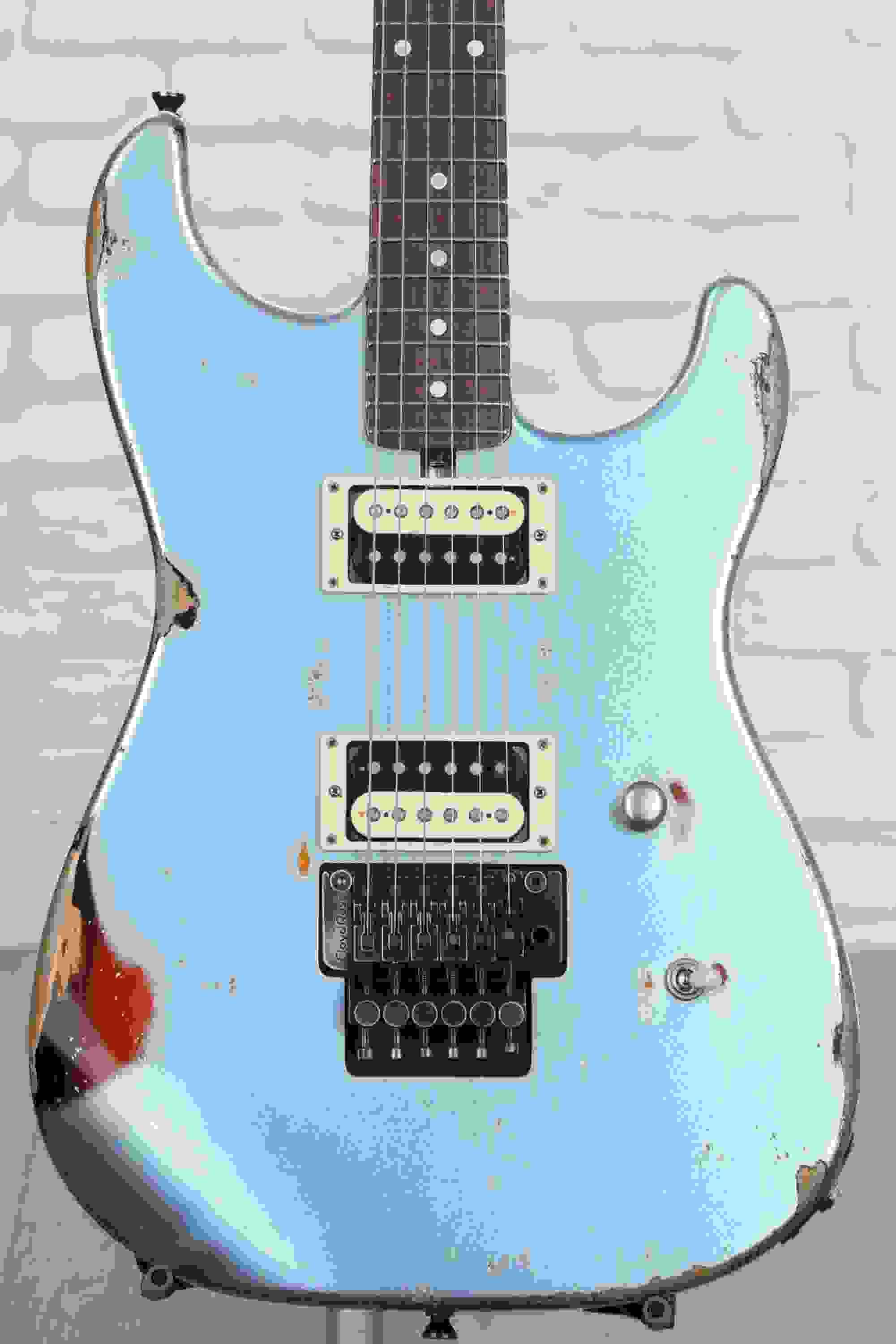 Friedman Cali Aged Electric Guitar - Ice Blue Metallic Over 3-tone ...