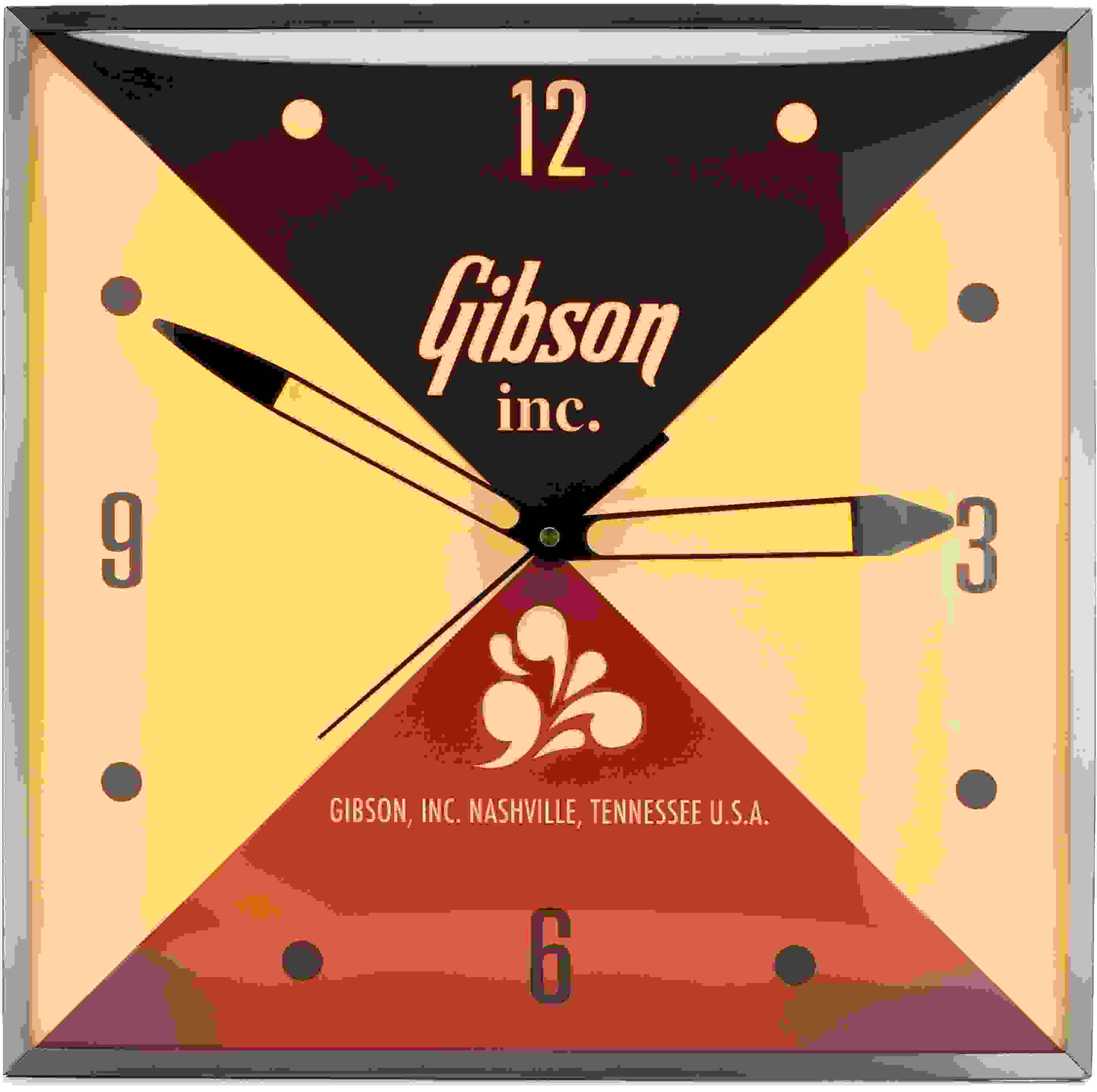 Gibson Accessories Vintage Lighted Wall Clock - Gibson Inc. | Sweetwater