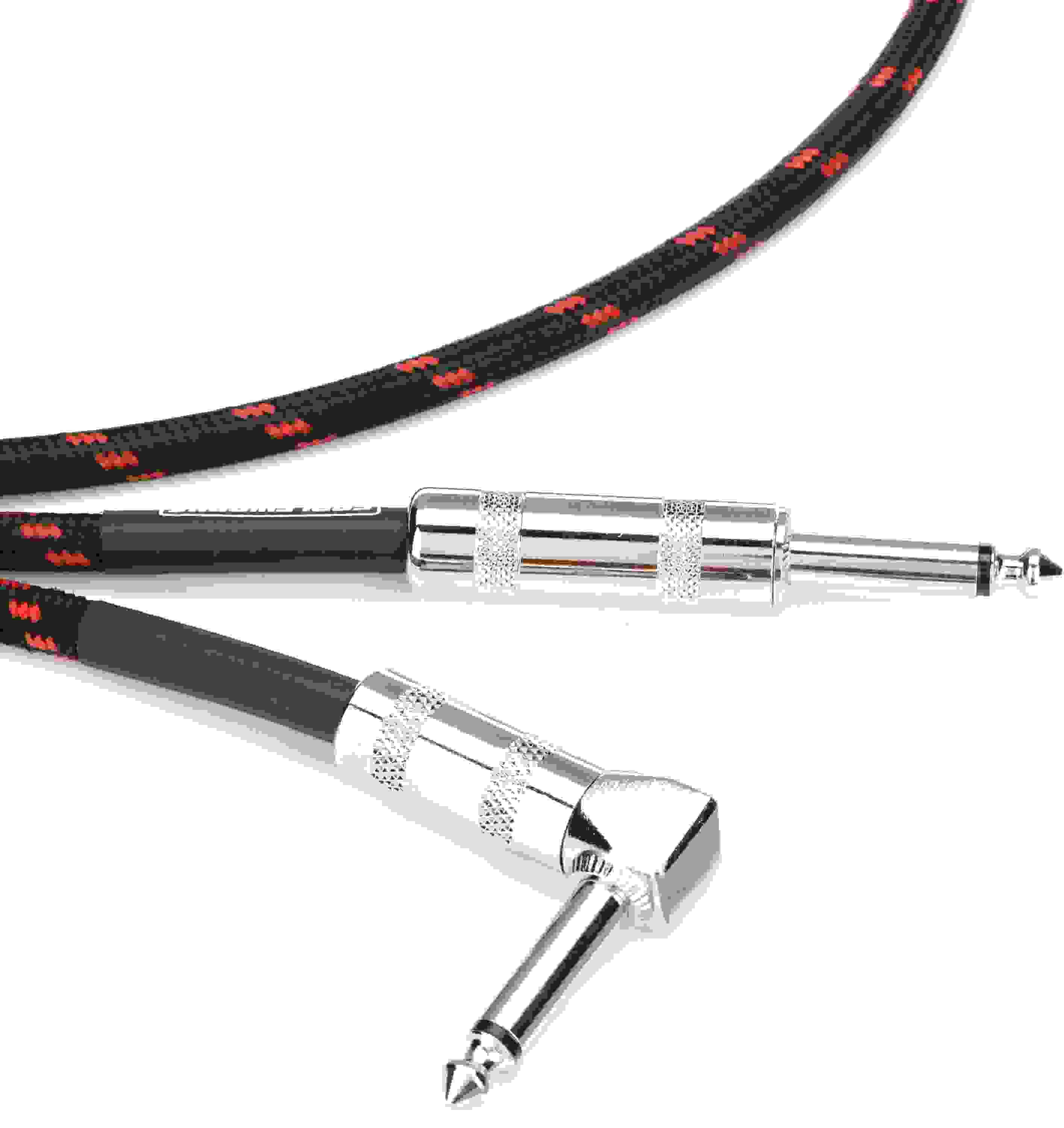 Gator Cableworks Backline Series Braided Instrument Cable - Black/Red ...