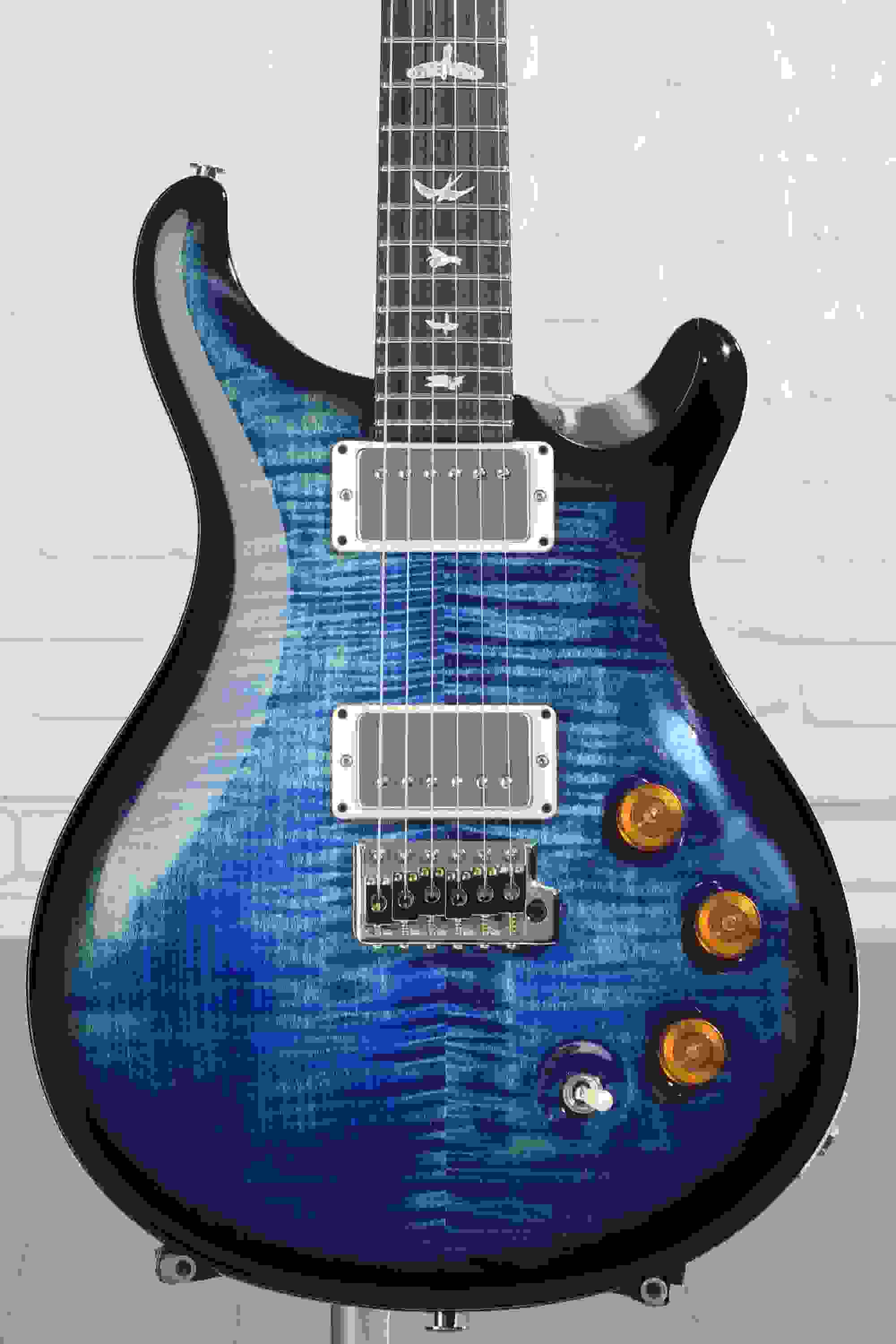 PRS DGT Electric Guitar with Bird Inlays - Faded Blue Jean Wraparound ...