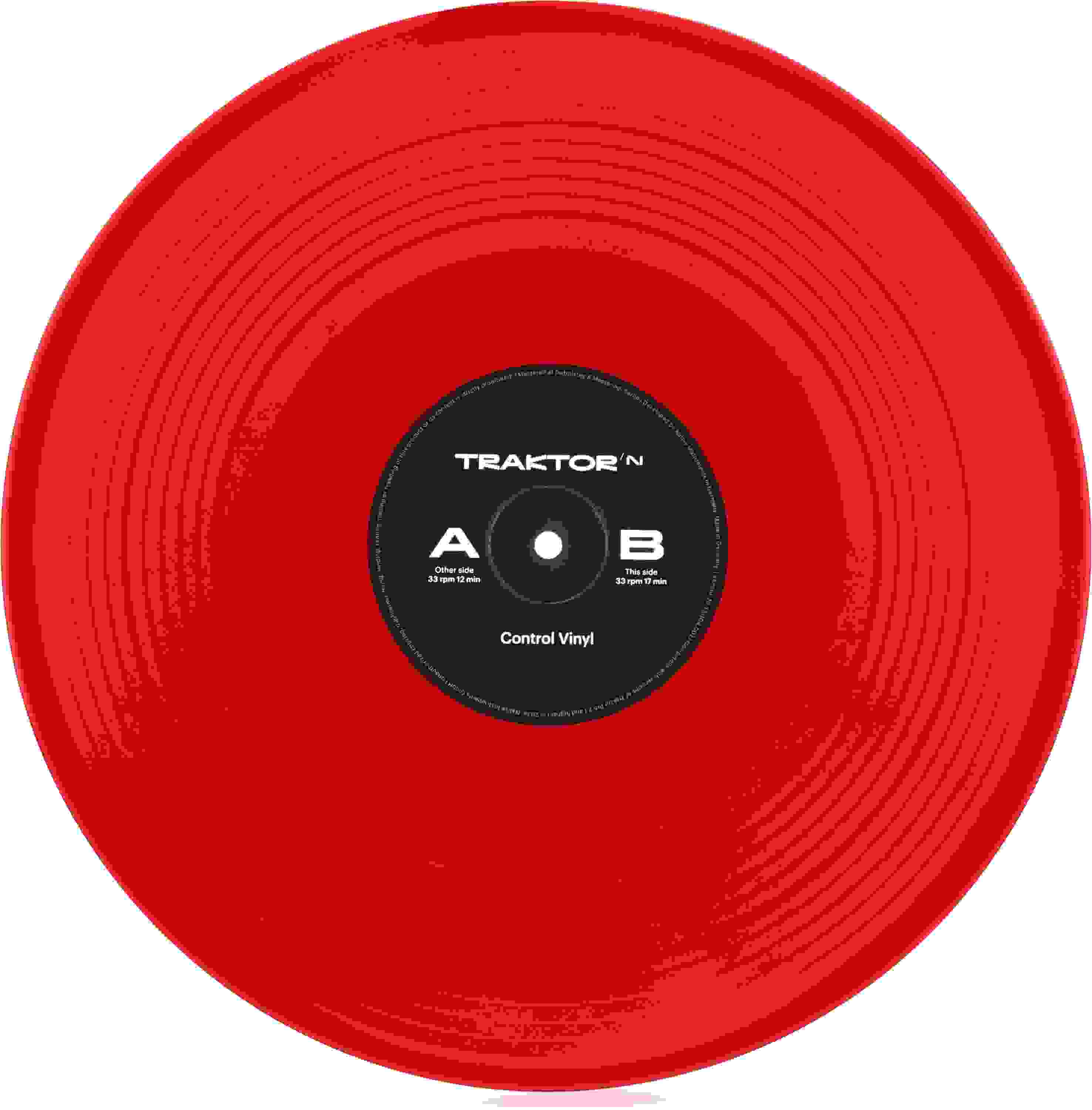 Native Instruments Traktor Control Vinyl - Single Vinyl, Red | Sweetwater
