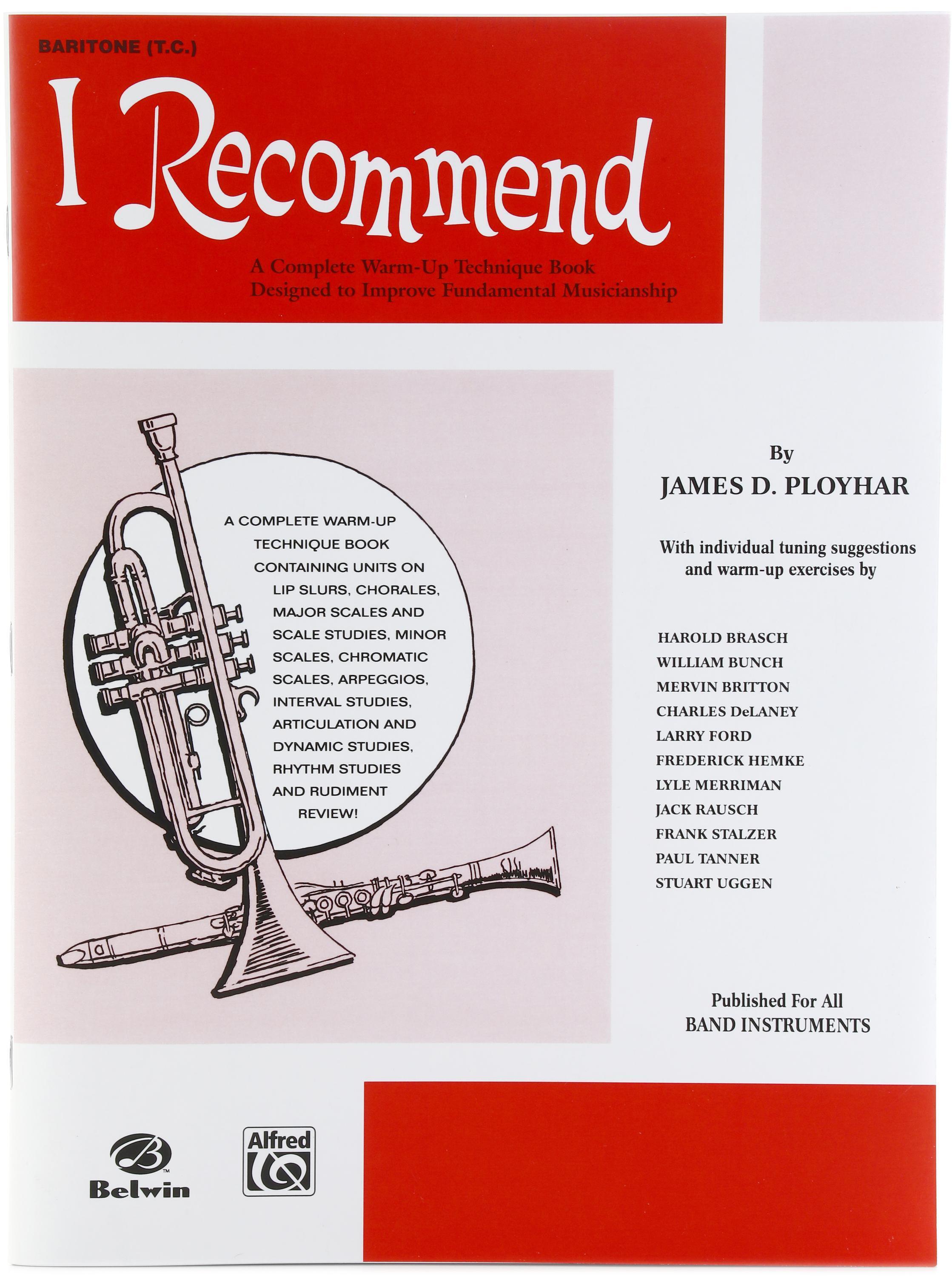 Alfred I Recommend Band Method Book - Baritone (Treble Clef) | Sweetwater