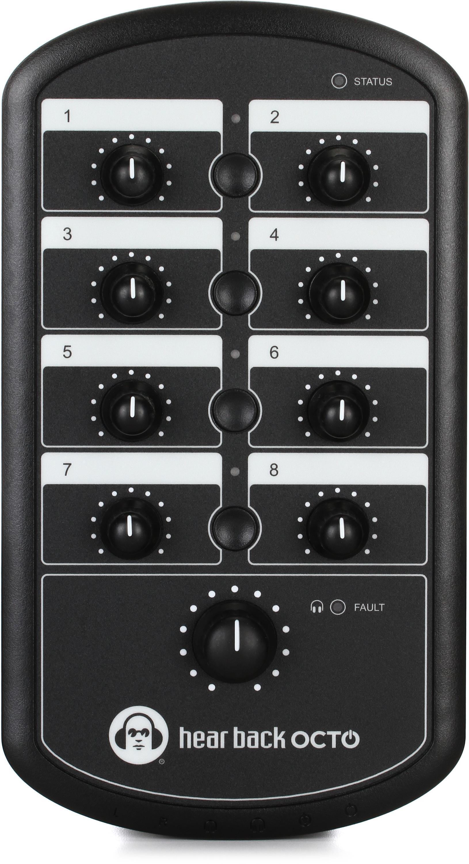 Hear Technologies Hear Back OCTO Mixer 8-channel Personal Monitor Mixer ...